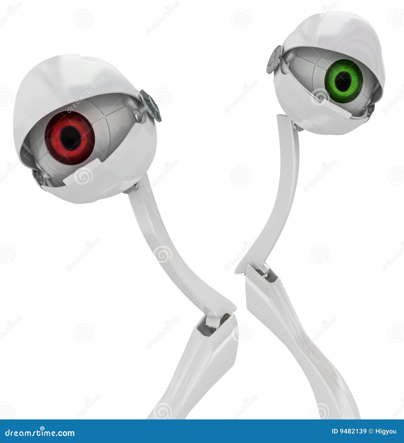 Electronic Eye, Pair stock illustration. Illustration of rendering ...