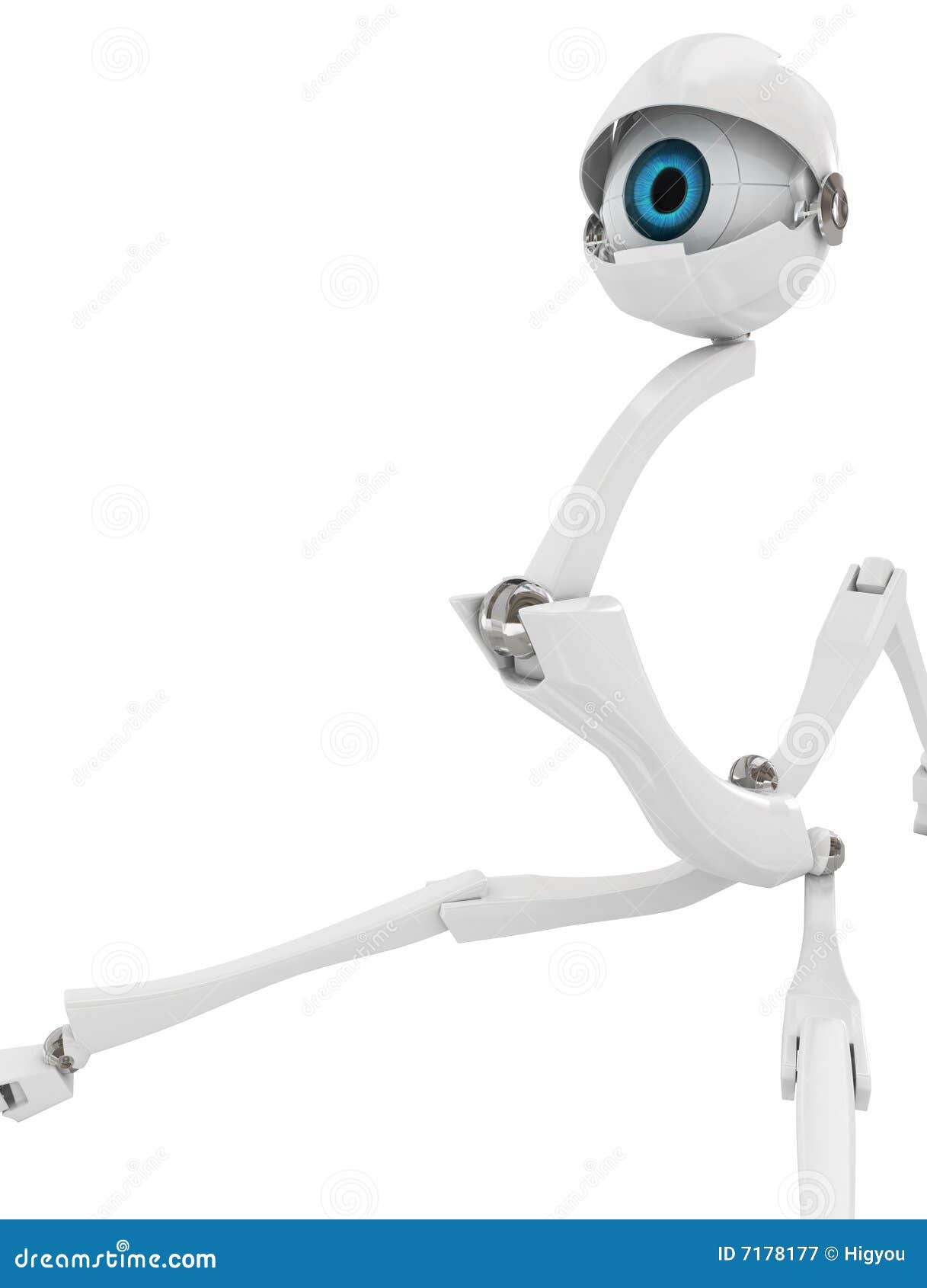 Electronic Eye Robot stock illustration. Illustration of character ...