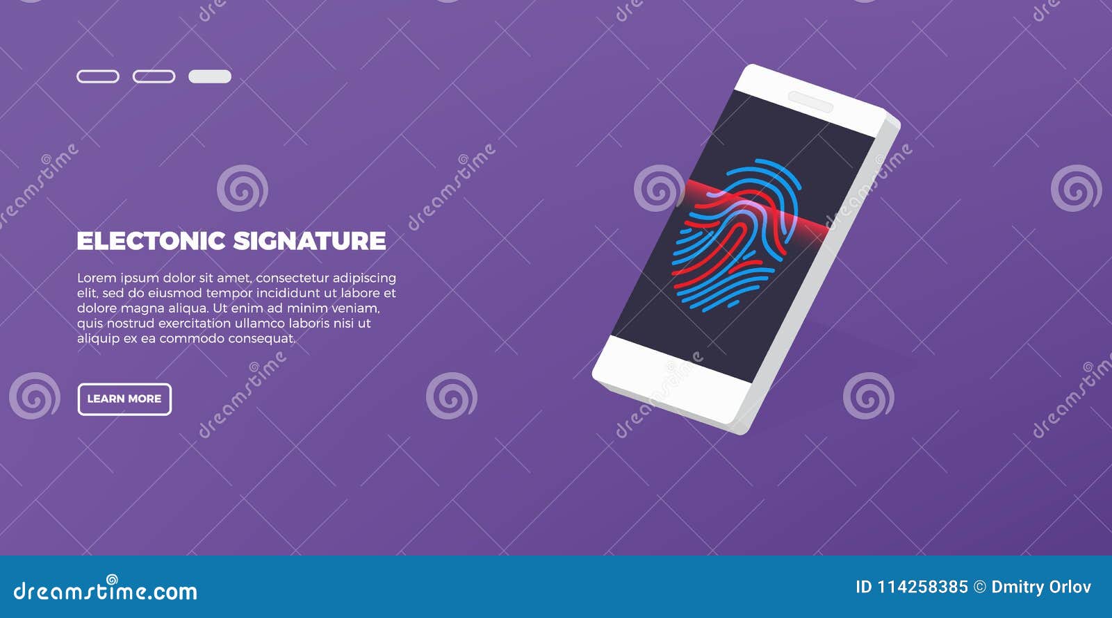 Electronic Fingerprint Scan.Concept of Fingerprint Technology ...