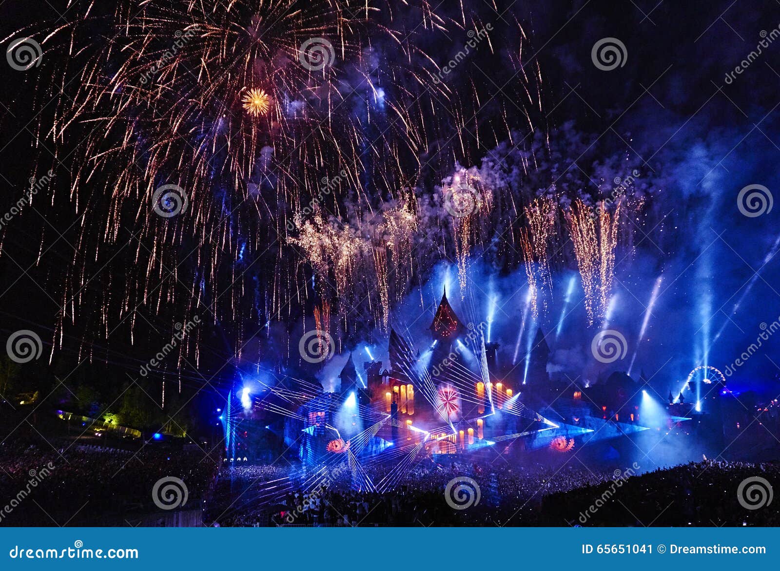 Electronic Fireworks stock image. Image of amsterdam - 65651041