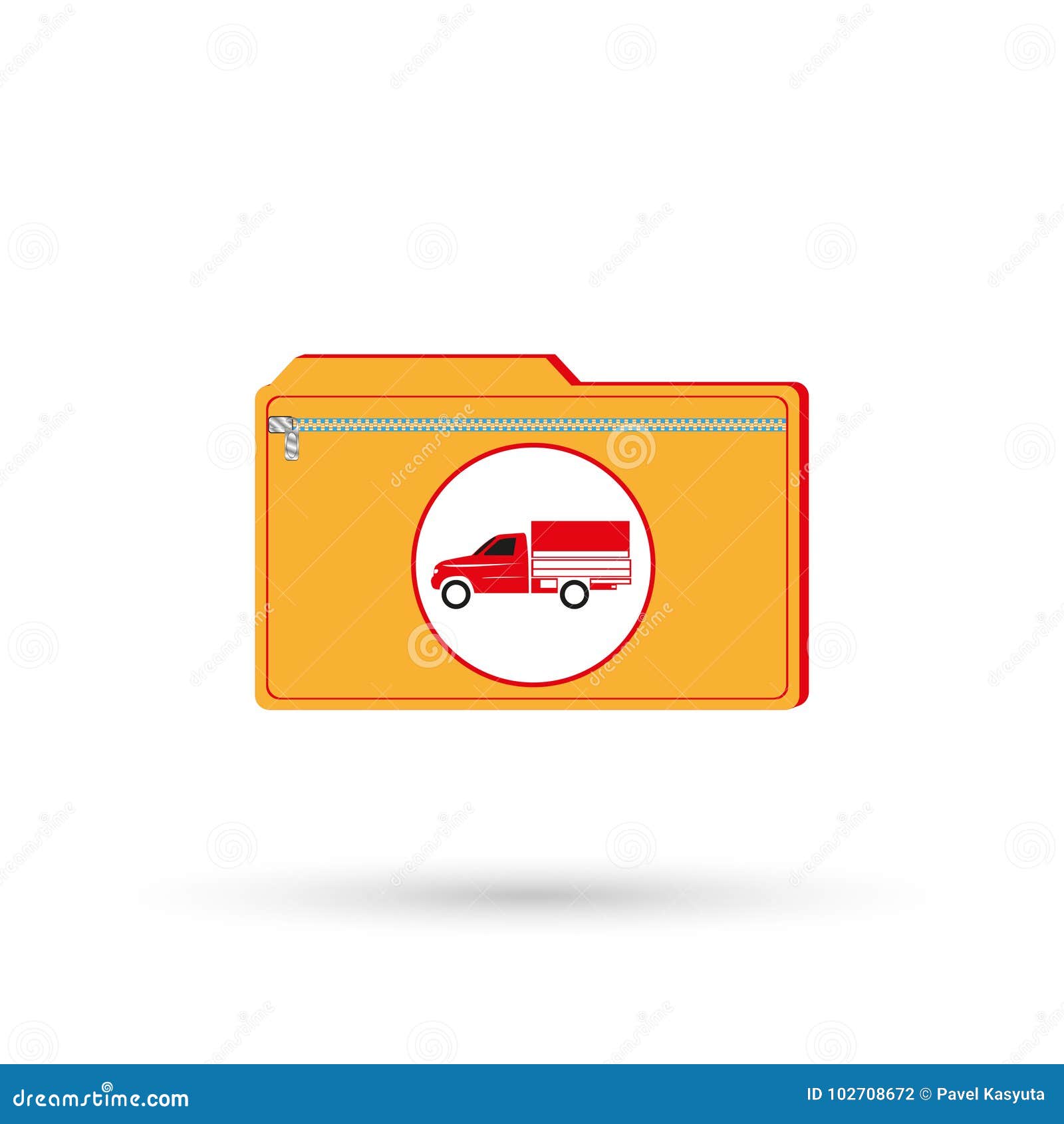 Electronic Folder for Transport Files. Vector Icon. Stock Vector ...