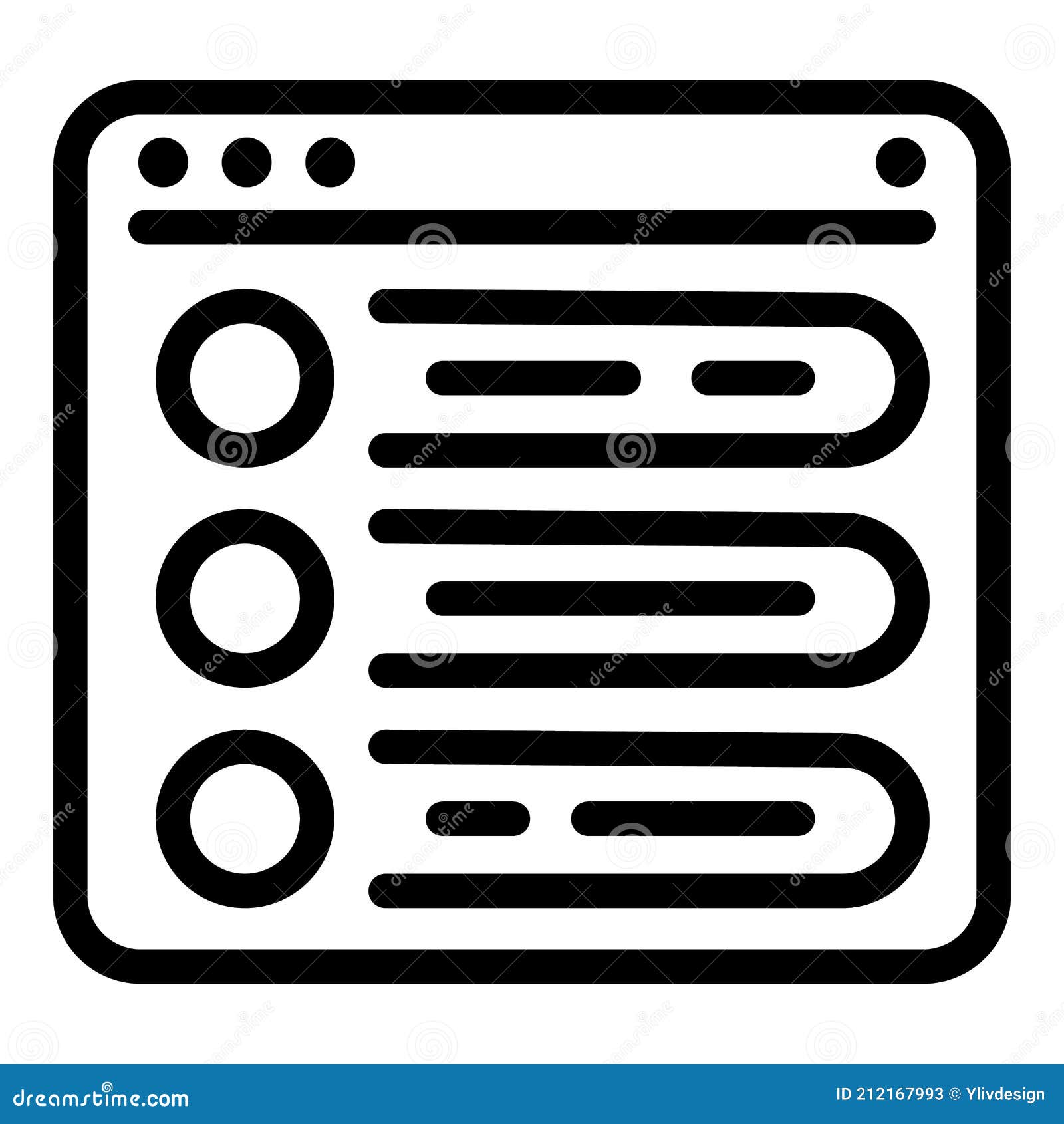 Electronic Form Icon, Outline Style Stock Vector - Illustration of ...