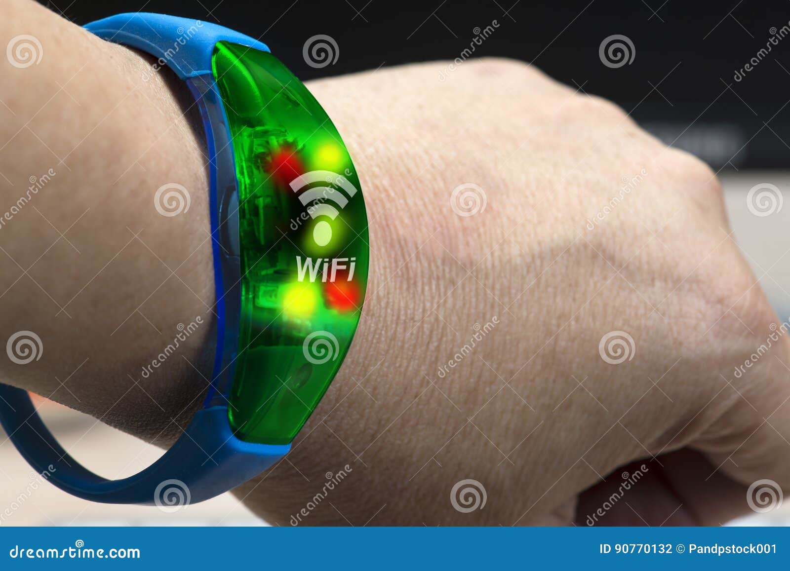 Electronic Gadget Device on Hand. Stock Photo - Image of wireless, wifi ...