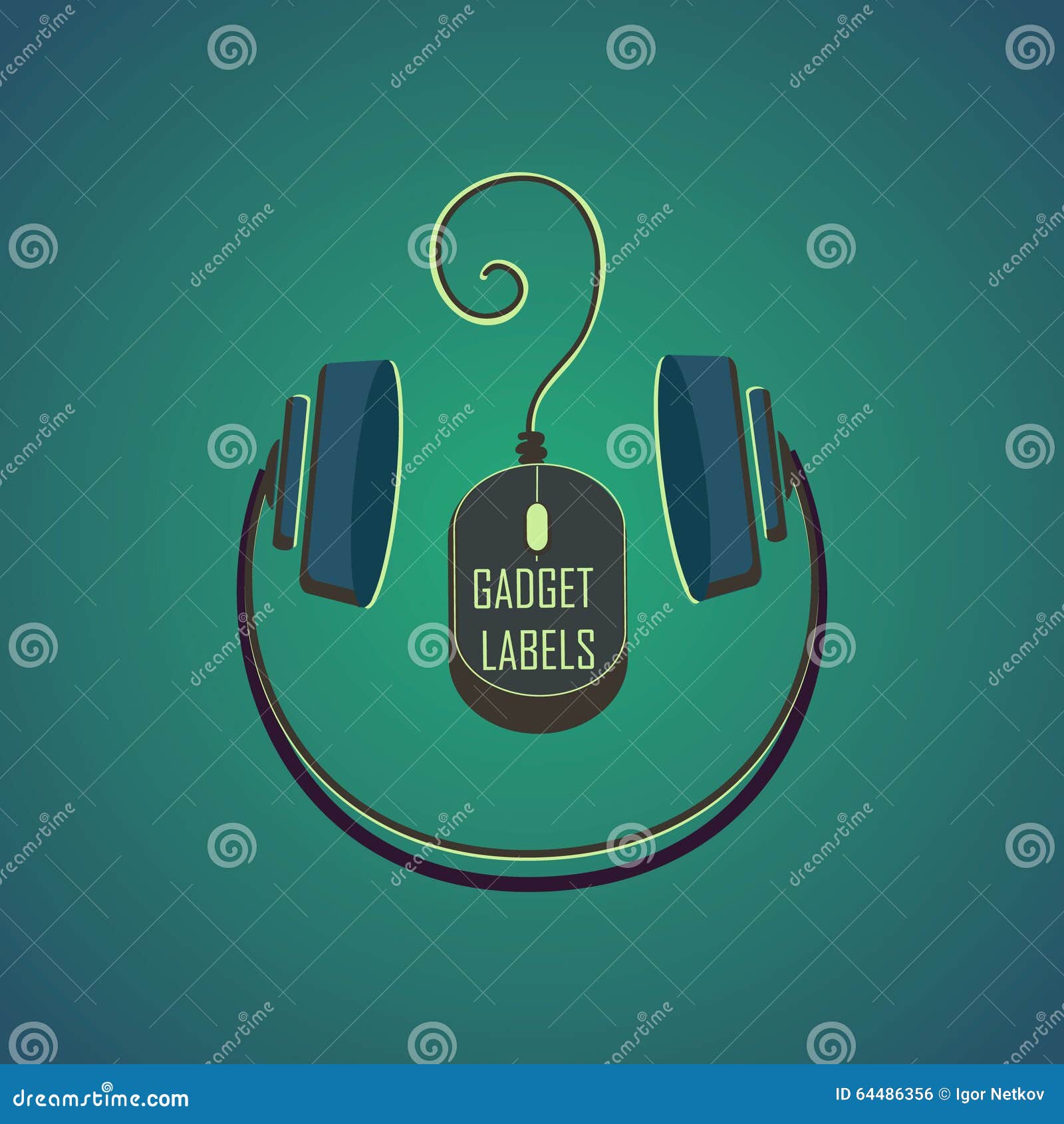 Electronic Gadget Label for Design Stock Vector - Illustration of ...