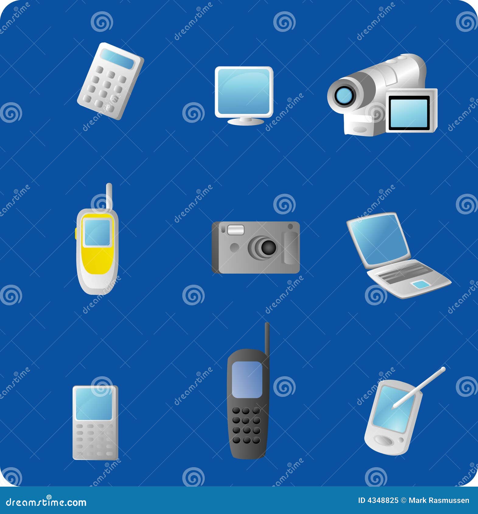 Electronic Gadgets Cartoon Vector | CartoonDealer.com #4348825