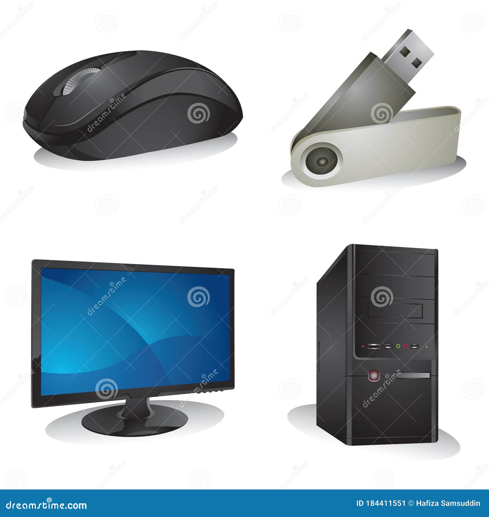 Electronic Gadgets Collection. Vector Illustration Decorative ...