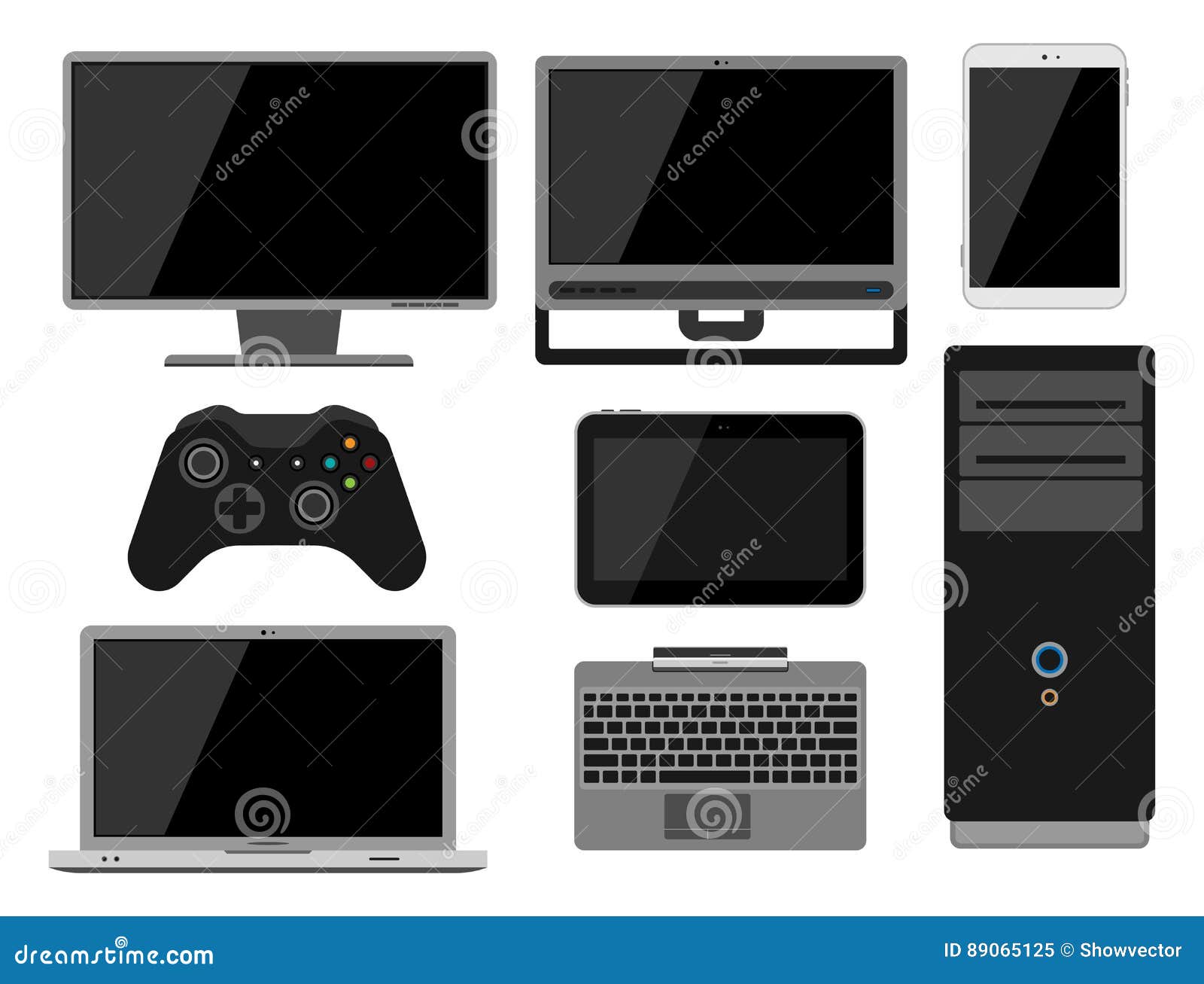 Electronic Gadgets Icons Technology Electronics Multimedia Devices ...