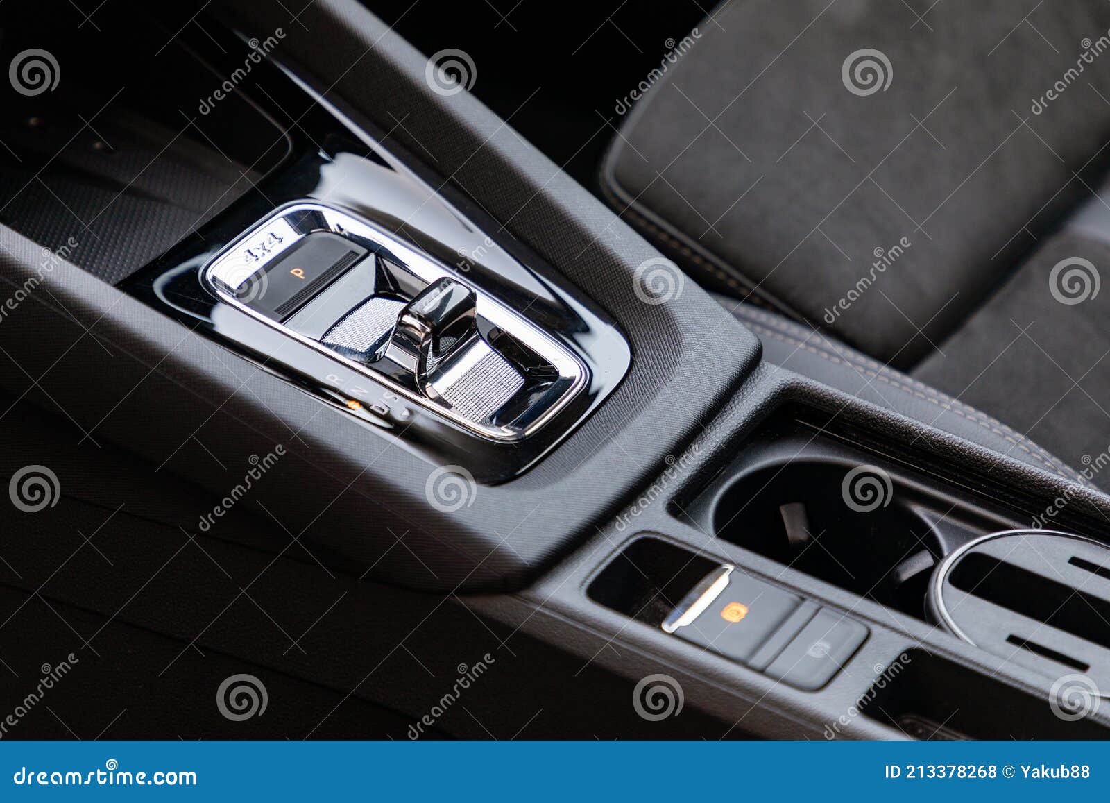 Electronic Gear Shift in a Car Stock Photo - Image of shiftbywire ...