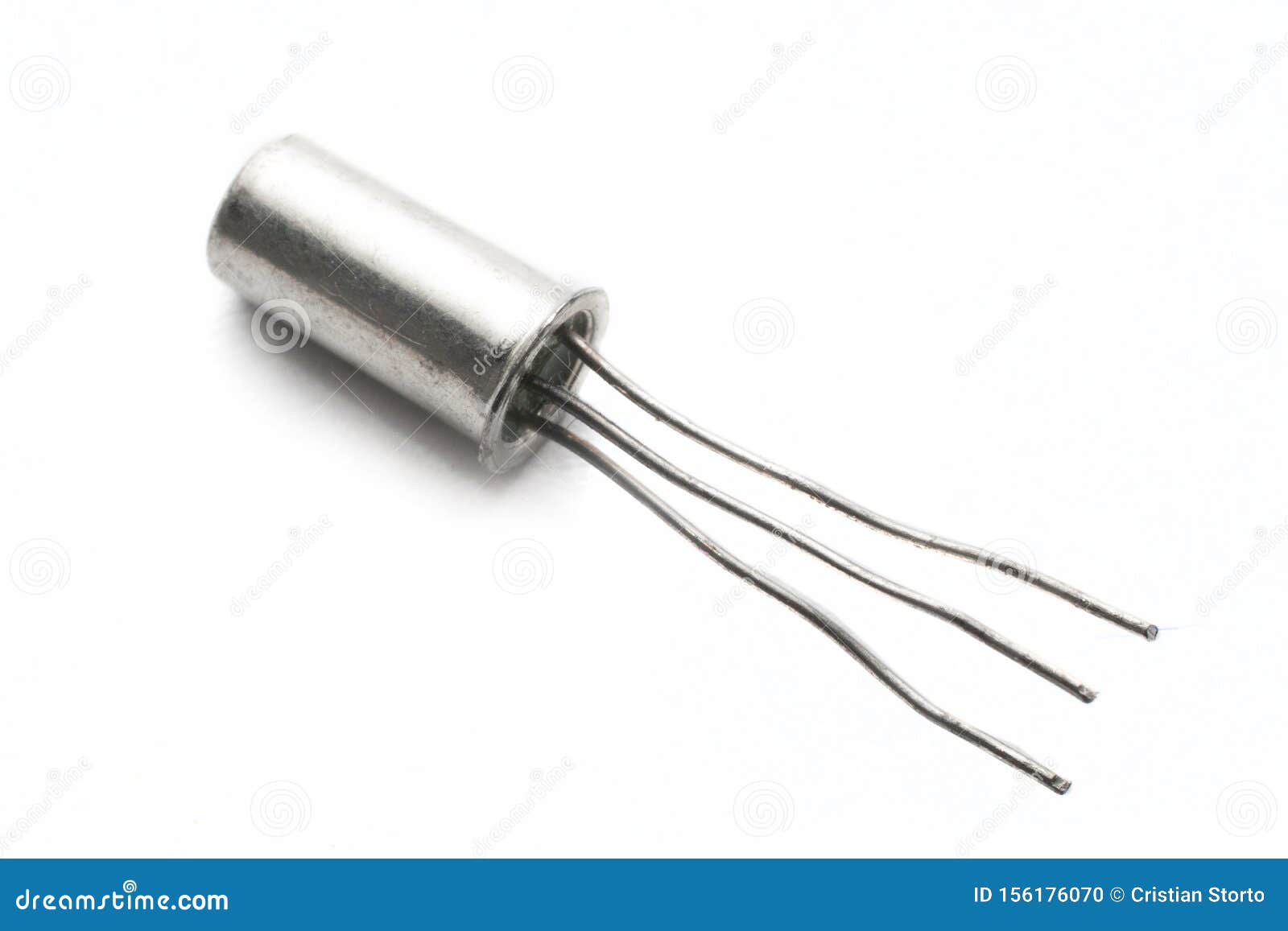 An Electronic Germanium Transistor Ac128 Isolated on White Background ...