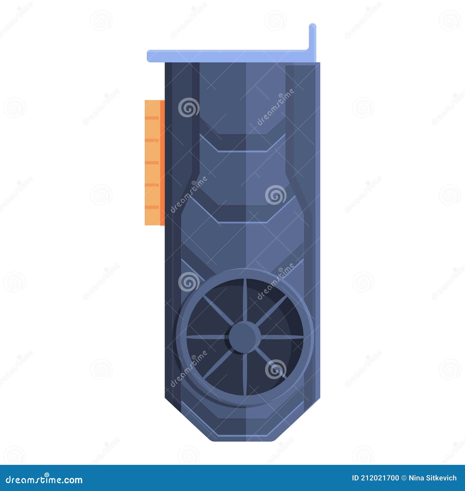 Electronic Gpu Icon, Cartoon Style Stock Vector - Illustration of ...