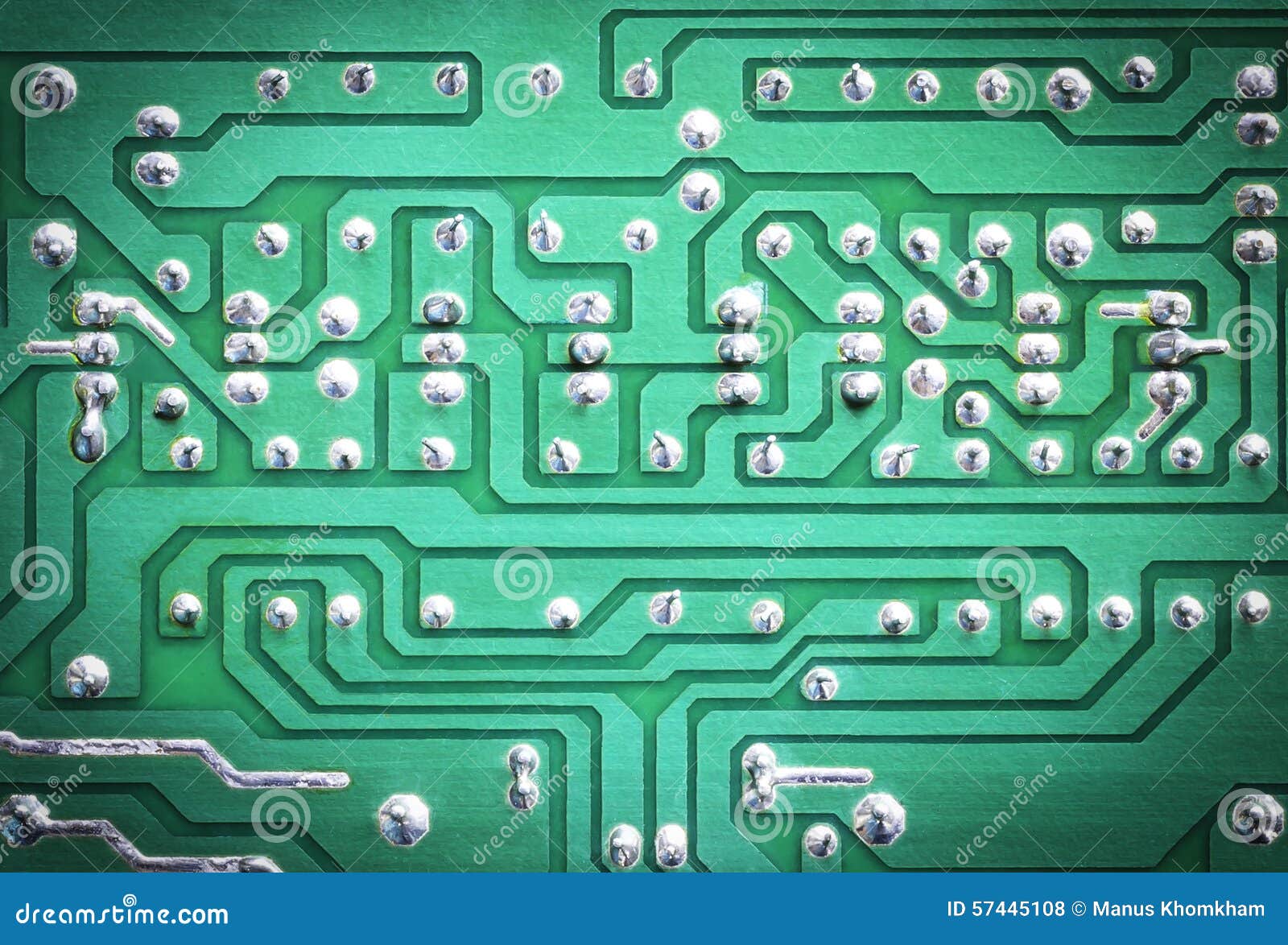 Electronic Green Circuit Board Stock Photo - Image of electricity ...