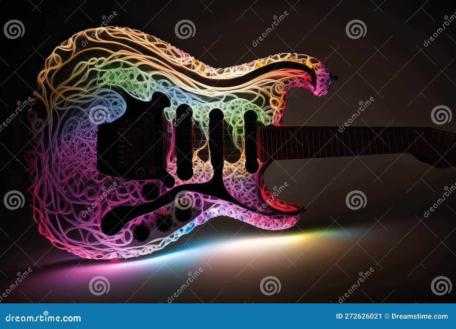 Electronic Guitar, with Built-in Effects and Light Show for Visual ...