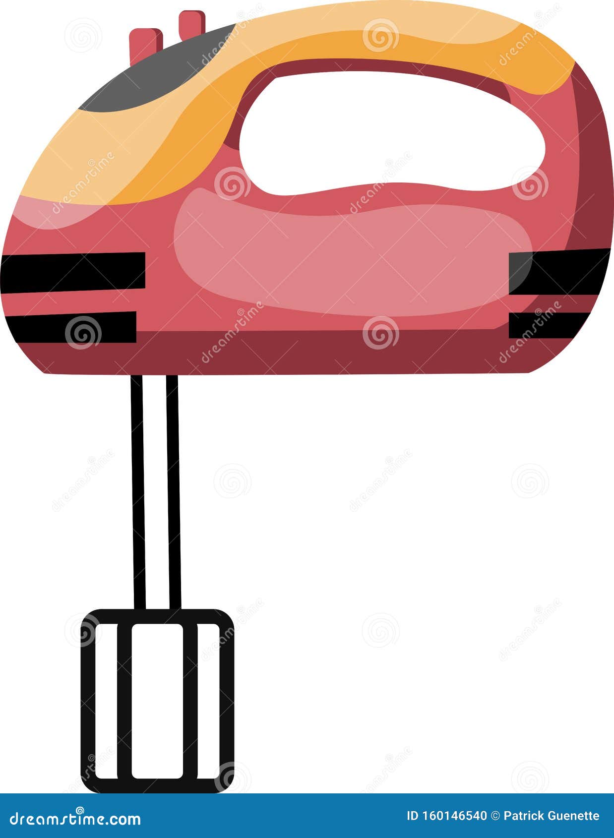 Hand Blender Vector Color Illustration Stock Vector - Illustration of ...