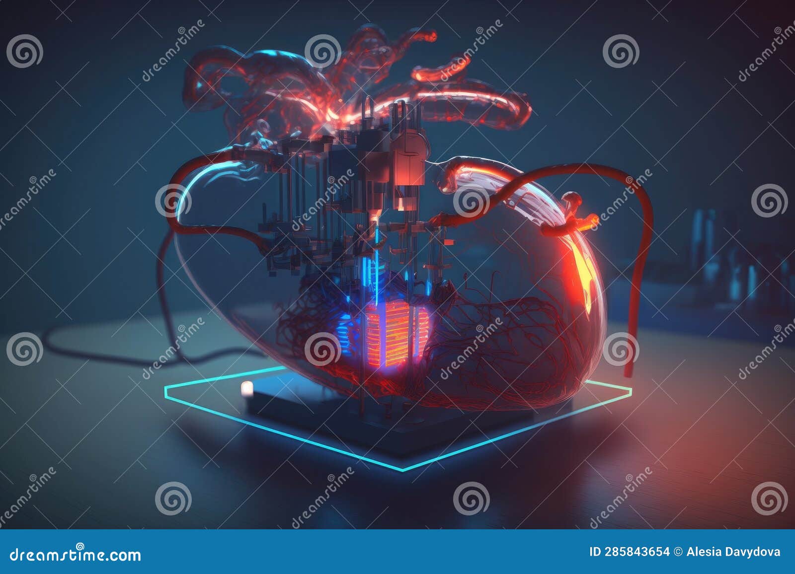 Android With Human Face Close View Stock Image | CartoonDealer.com ...