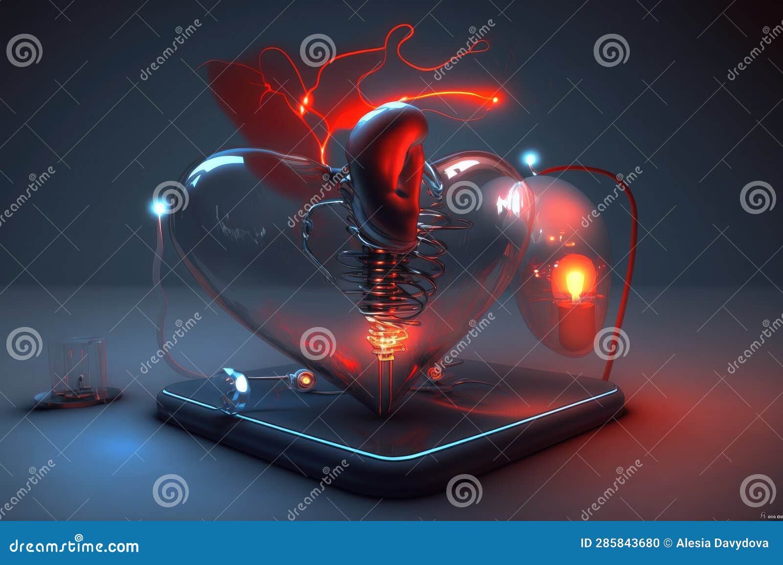 Android With Human Face Close View Stock Image | CartoonDealer.com ...