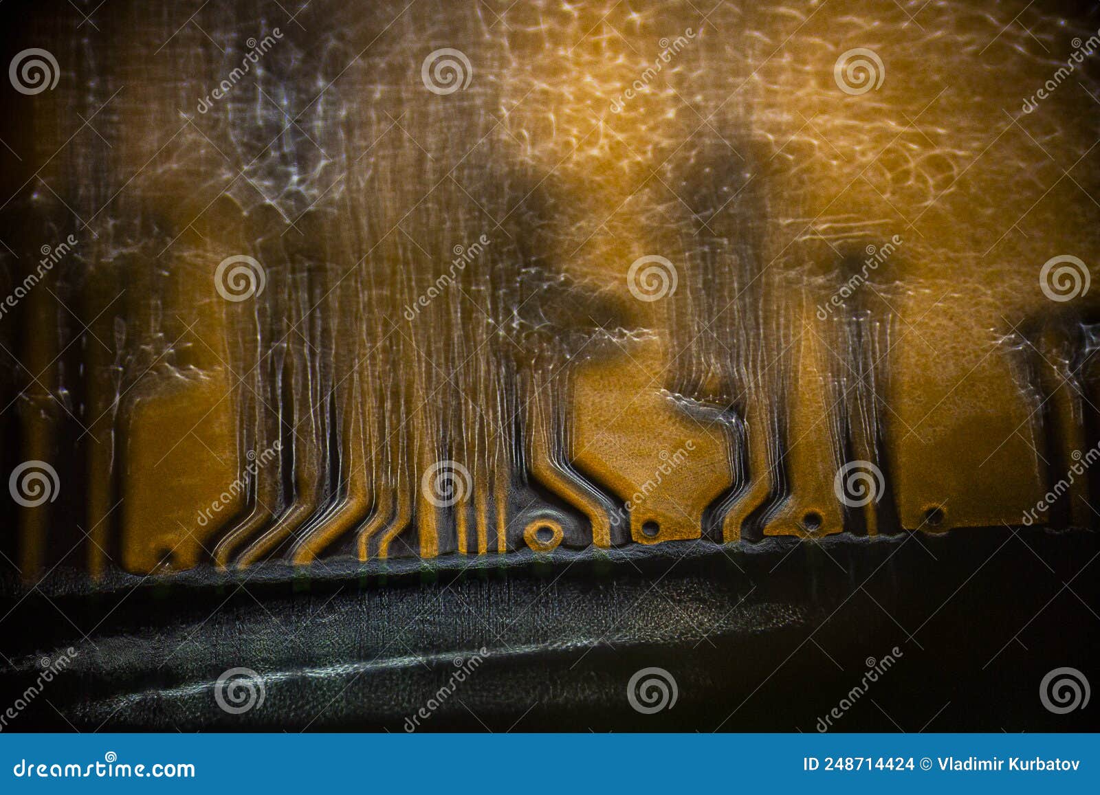 Electronic IC and Chip Inside a Disassembled Mobile Phone Stock Photo ...
