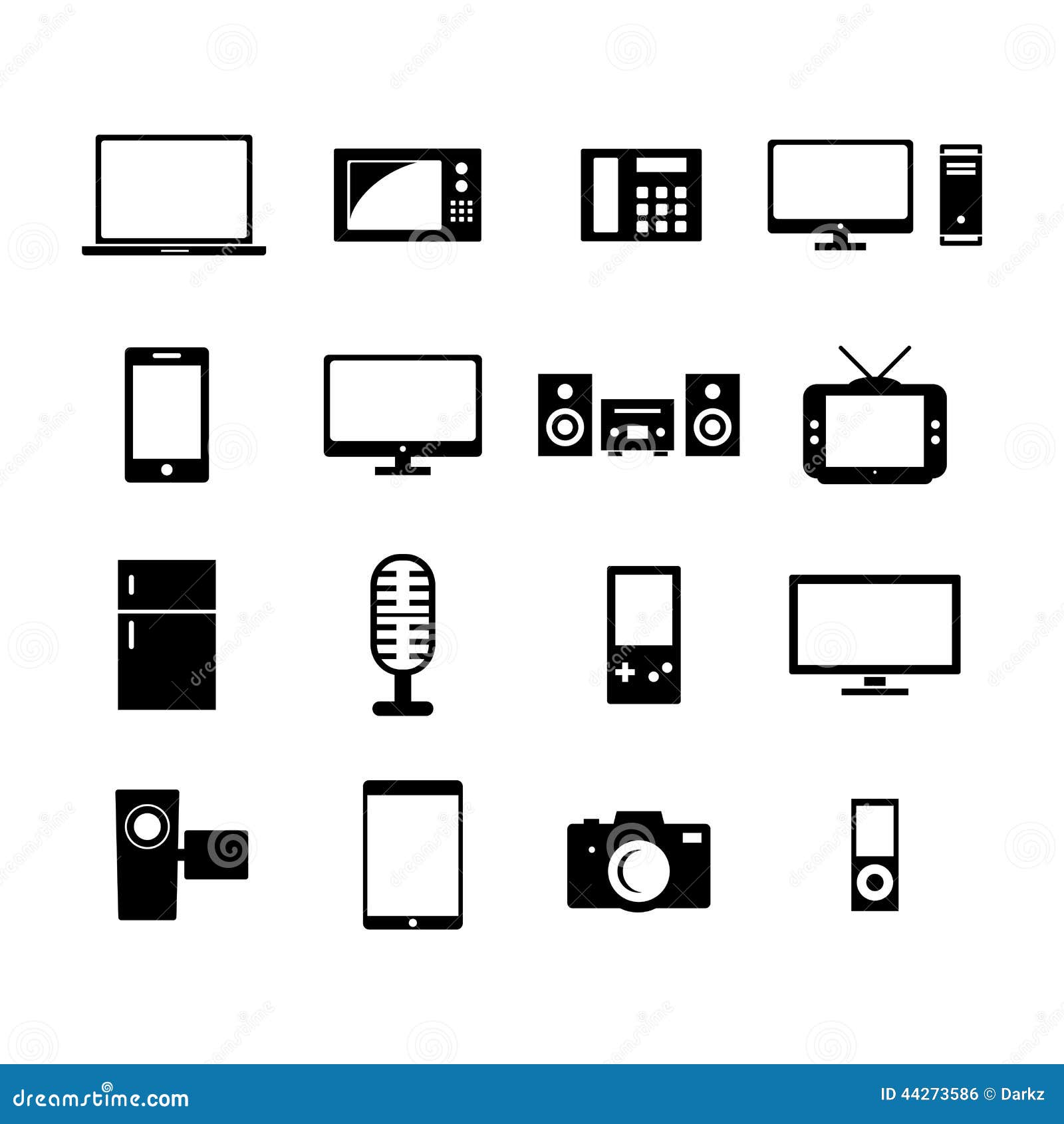 Electronic Icon stock illustration. Illustration of internet - 44273586