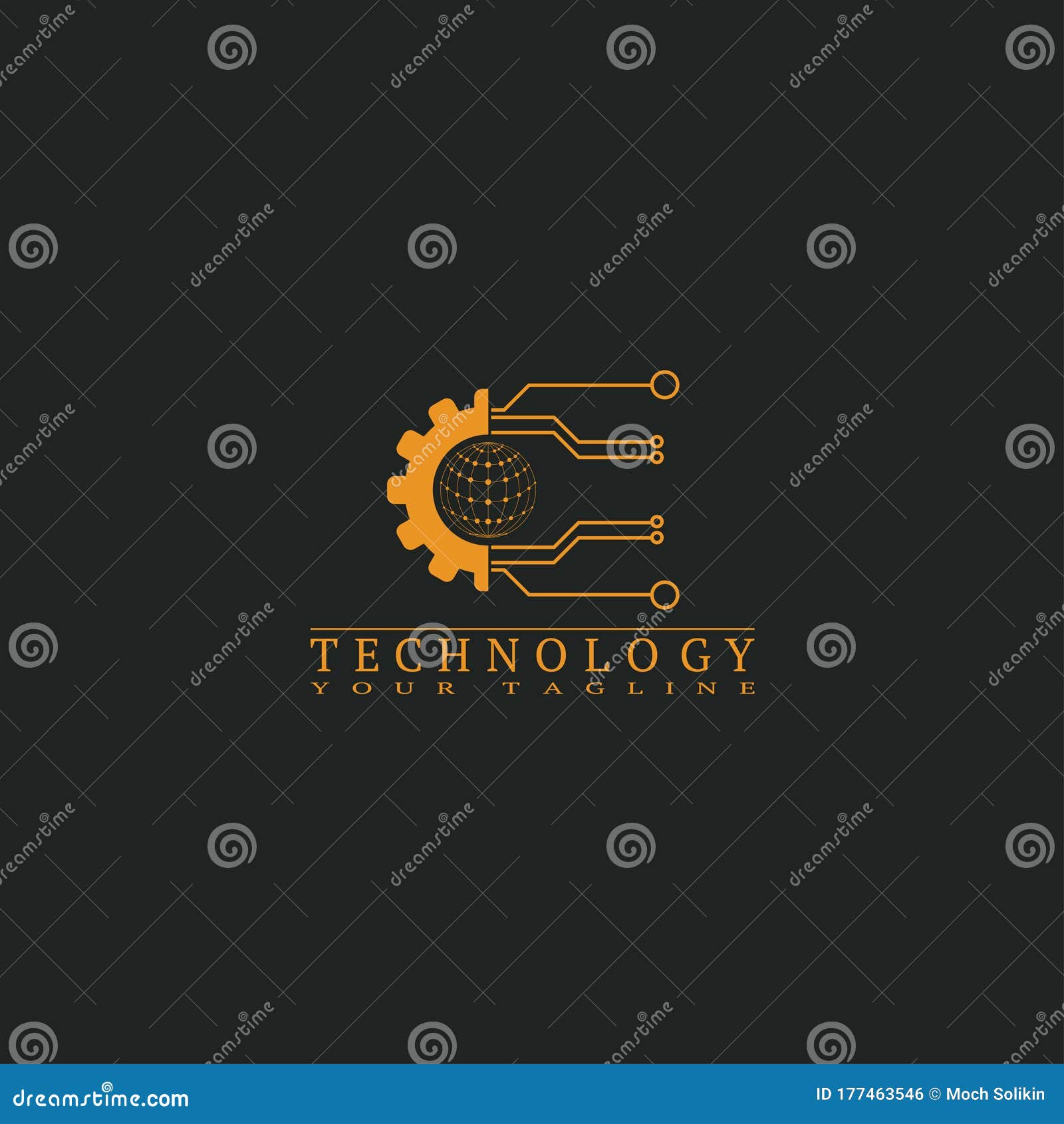 Electronic Icon Template, Vector Logo Technology for Business Corporate ...