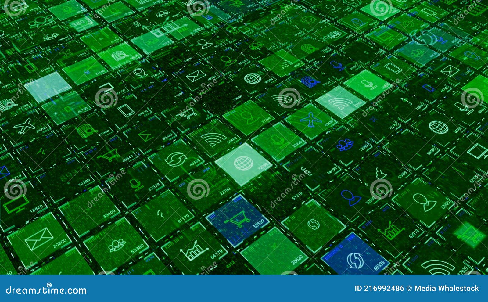 Electronic Icons with Images. Animation. Information Icons with Images ...