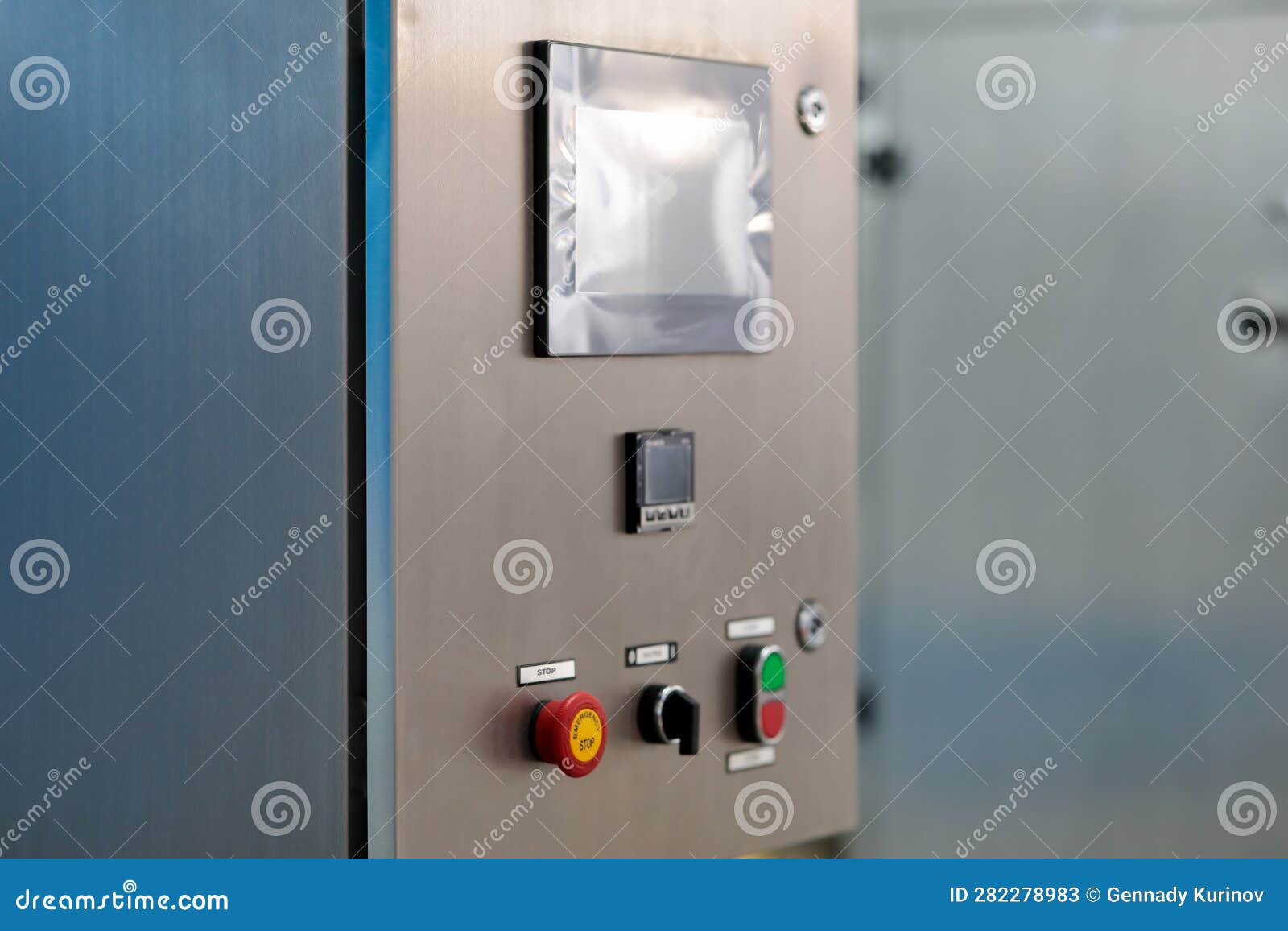 Electronic Industrial Control Panel Enclosure Stock Image - Image of ...