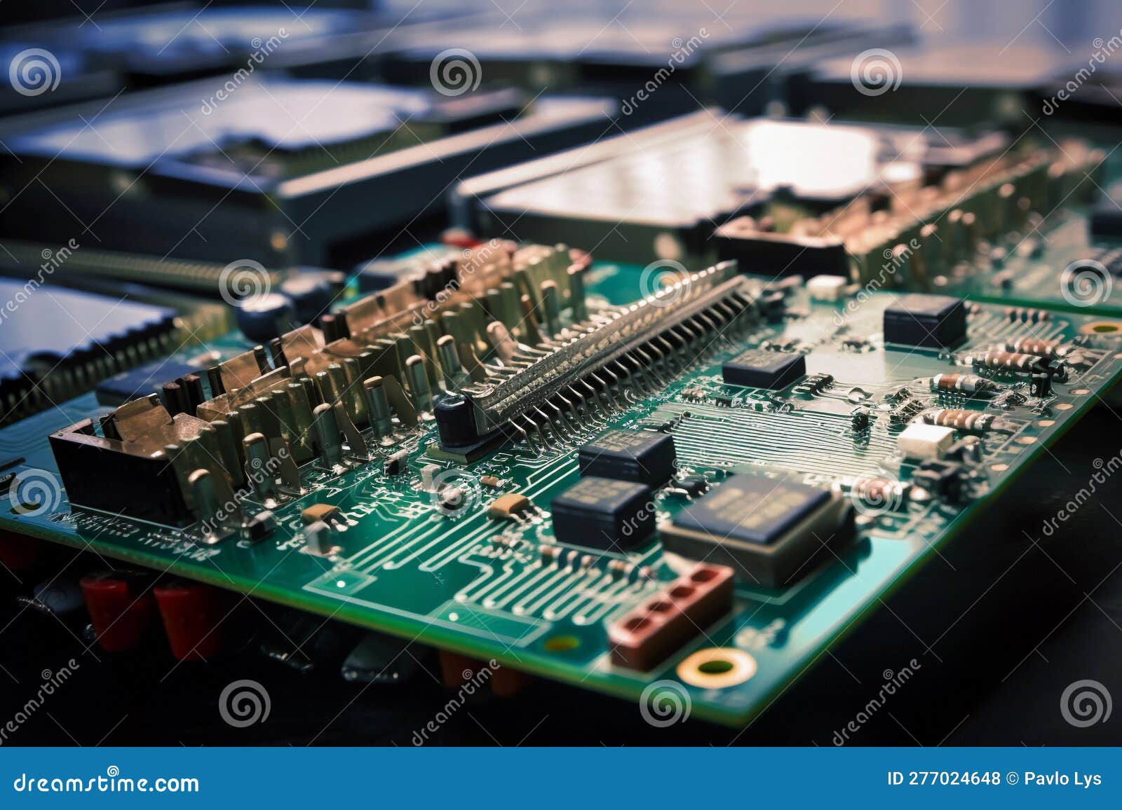 Electronic Industry. Production of Microcircuits Stock Illustration ...