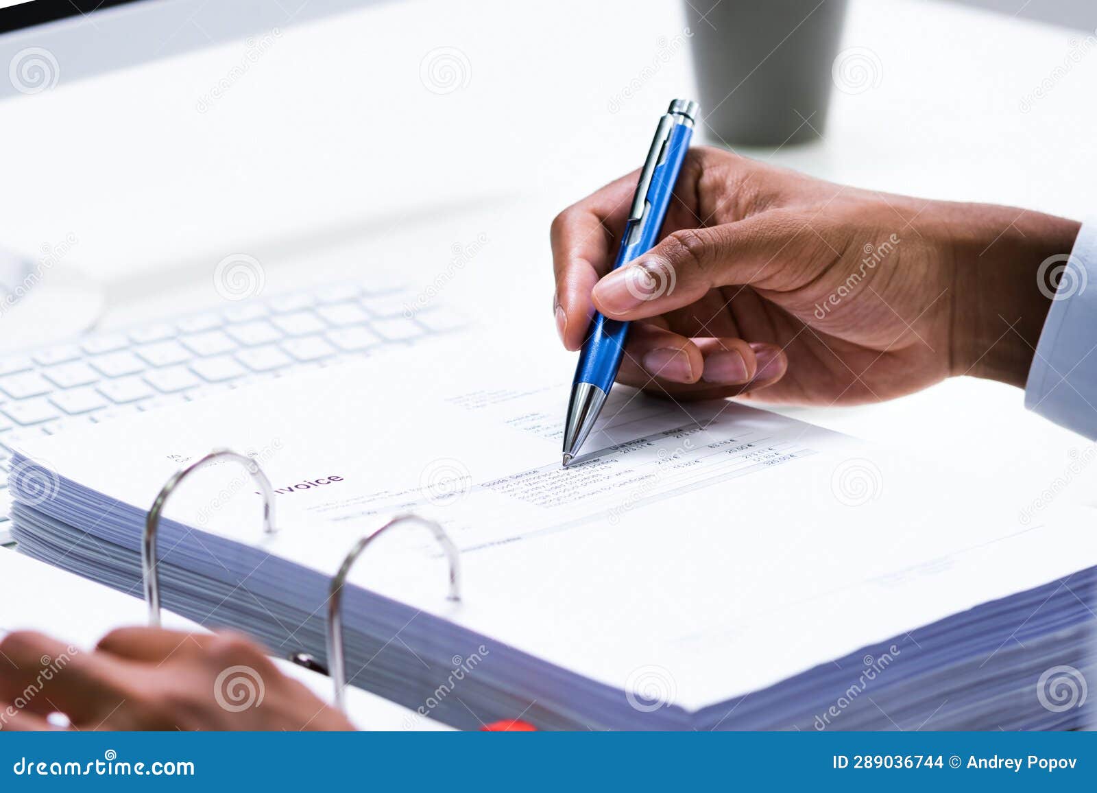 Electronic Invoice and E Receipt Stock Photo - Image of office ...
