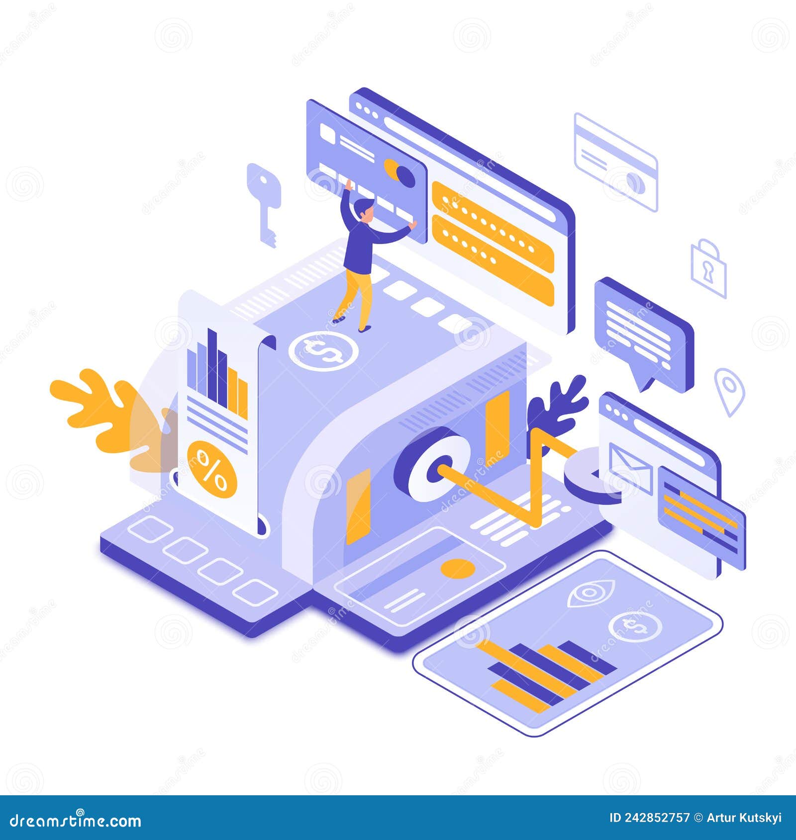 Electronic Invoicing Process and Digital Billing System Stock Vector ... Electronic Invoicing Process and Digital Billing System Stock Vector ...