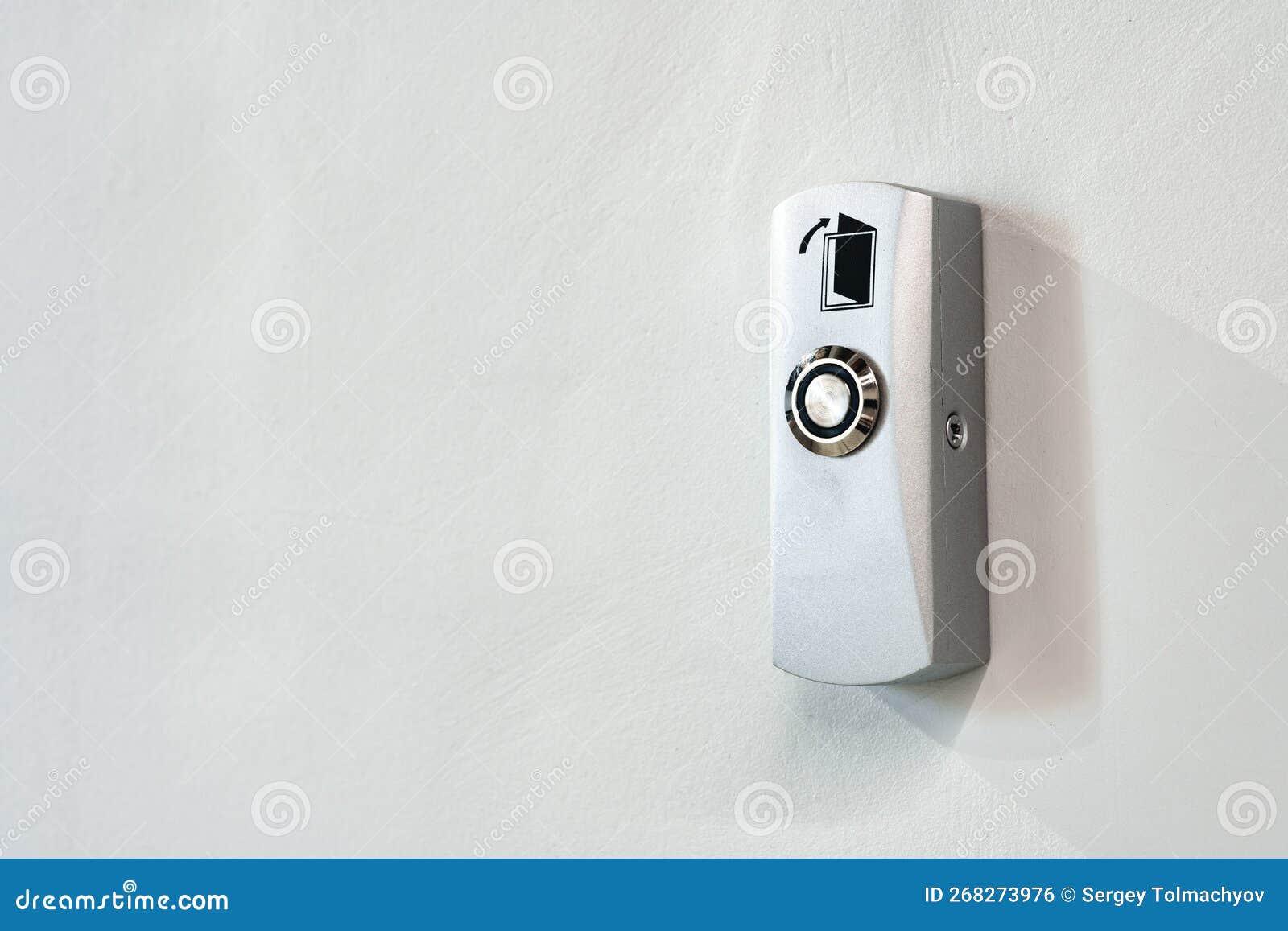 Electronic Key Access System Door Lock on the Wall. Stock Photo - Image ...