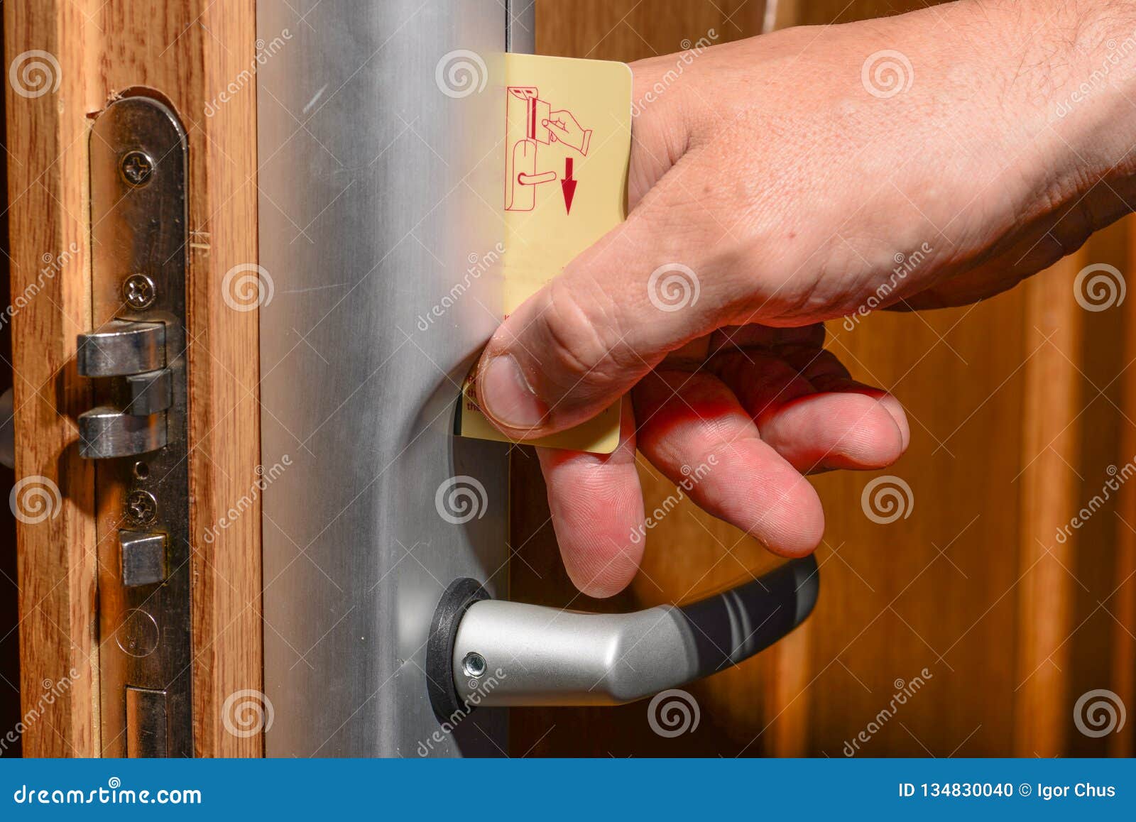 Electronic Key at the Hotel, 2018 Stock Photo - Image of modern ...