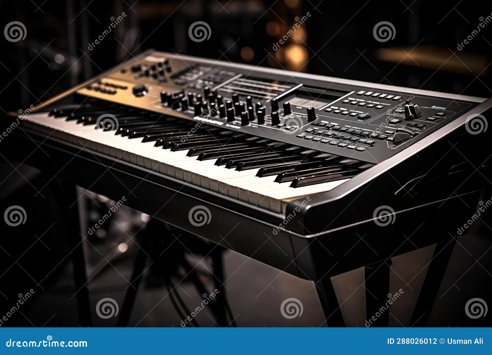 Electronic Keyboard: Musical Innovation. AI Stock Photo - Image of ...