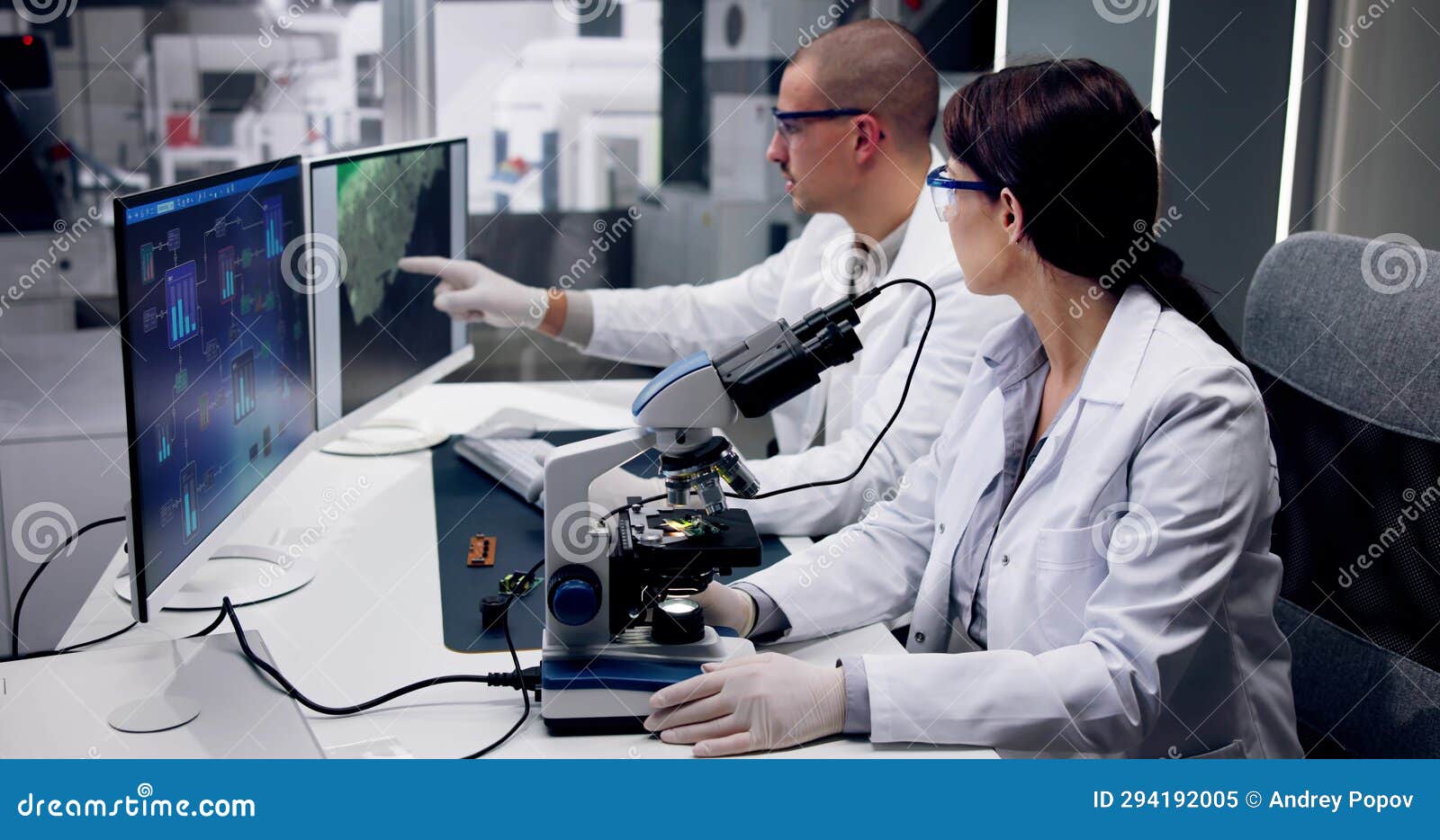 Electronic Lab Factory Worker Stock Image - Image of board, digital ...