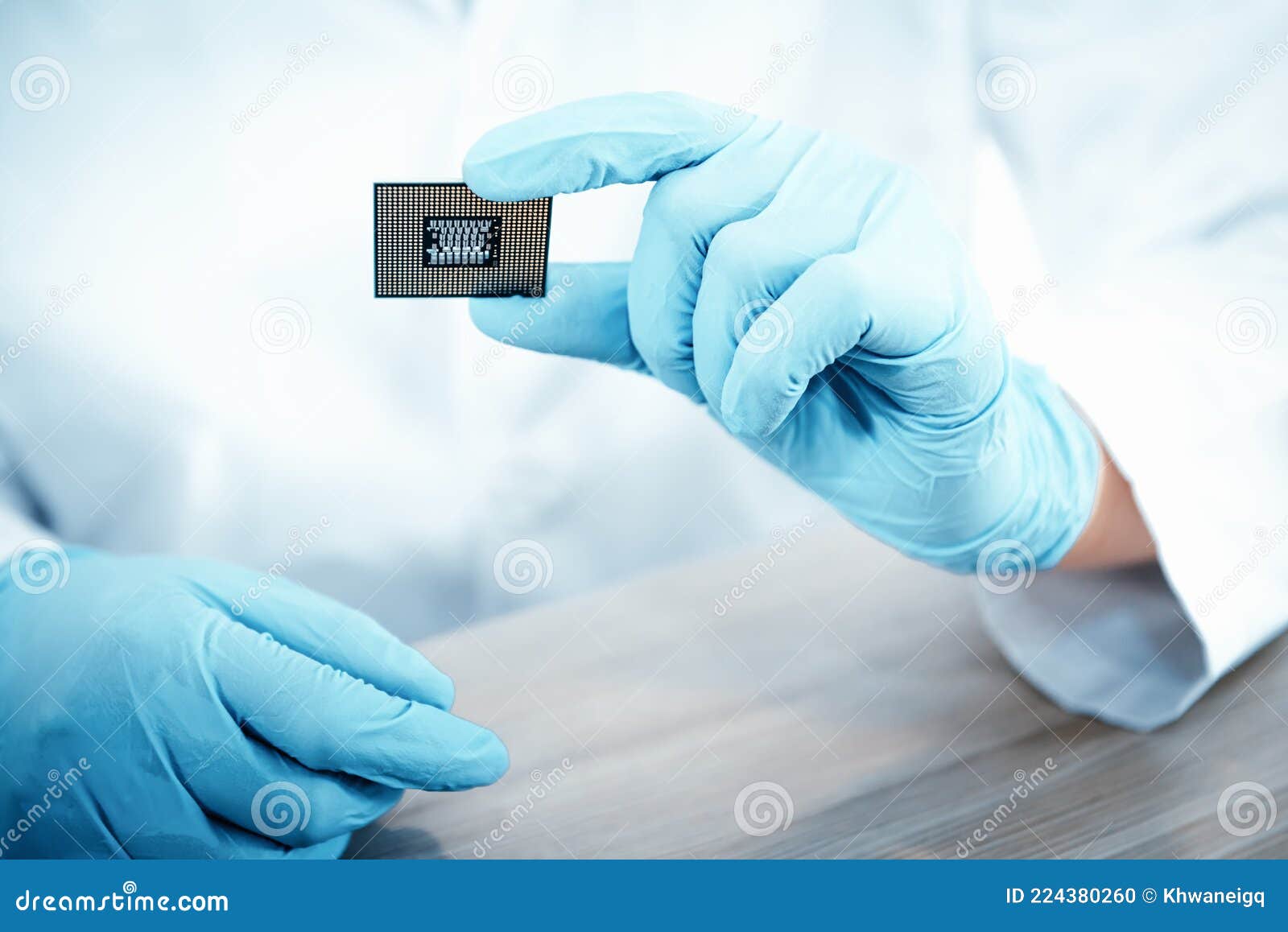 Electronic Lab Science and Manufacturing Computer Processor Concept ...