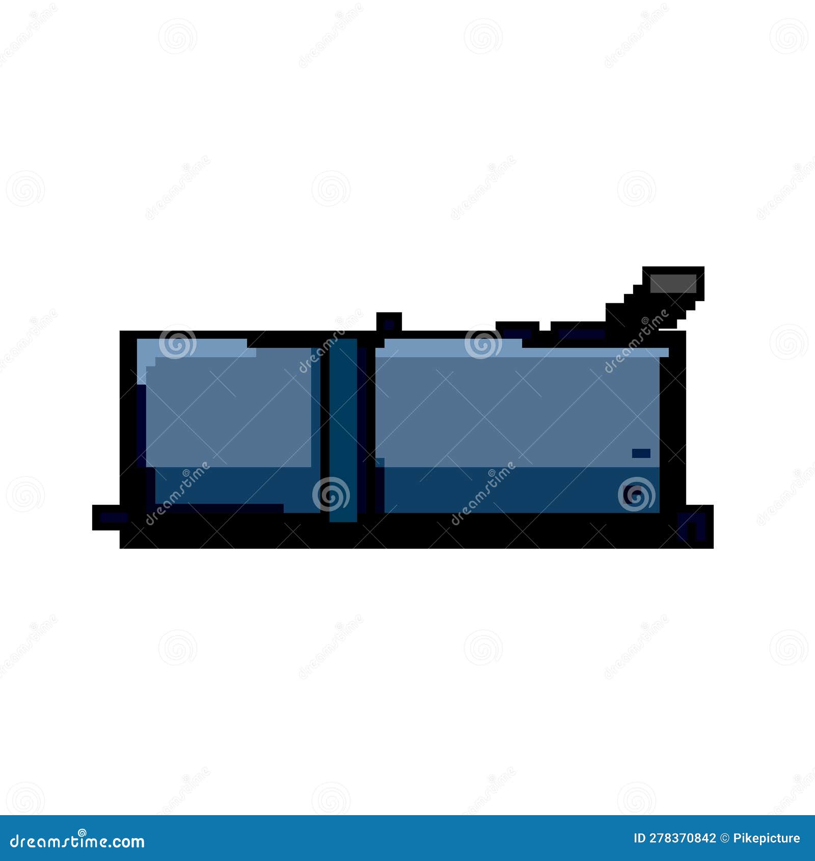 Electronic Laptop Battery Game Pixel Art Vector Illustration Stock ...
