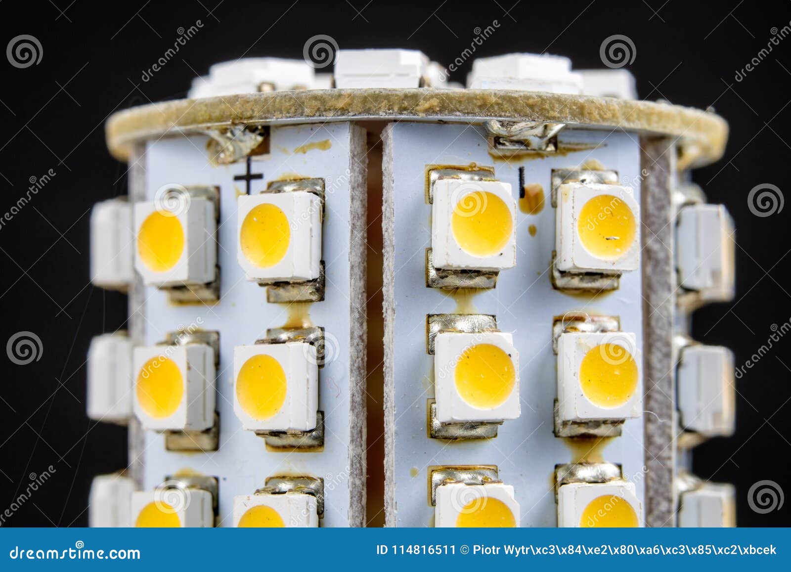 Electronic LEDs on an Electronic Board. Modern Ways of Lighting Stock ...