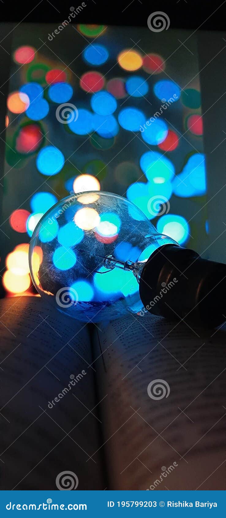 Electronic light bulb. stock image. Image of light, electronic - 195799203