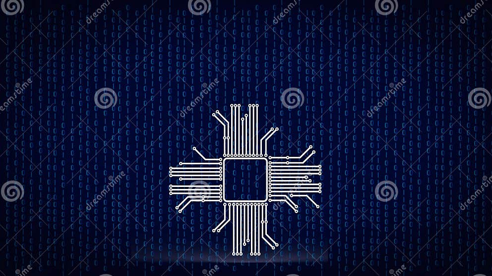 The Electronic Logic on Digital Background for Technology Concept 3d ...