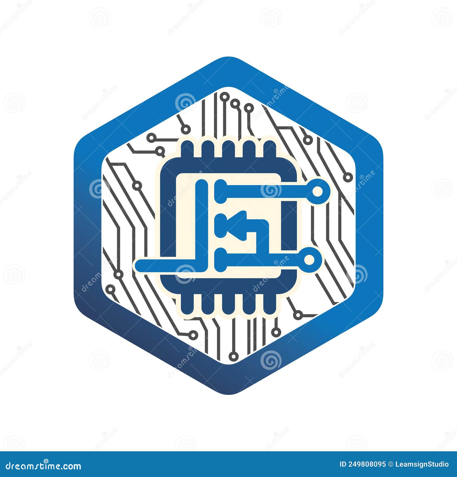 Electronic Logo Design. Electric Lightning Energy Logotype. Vector ...