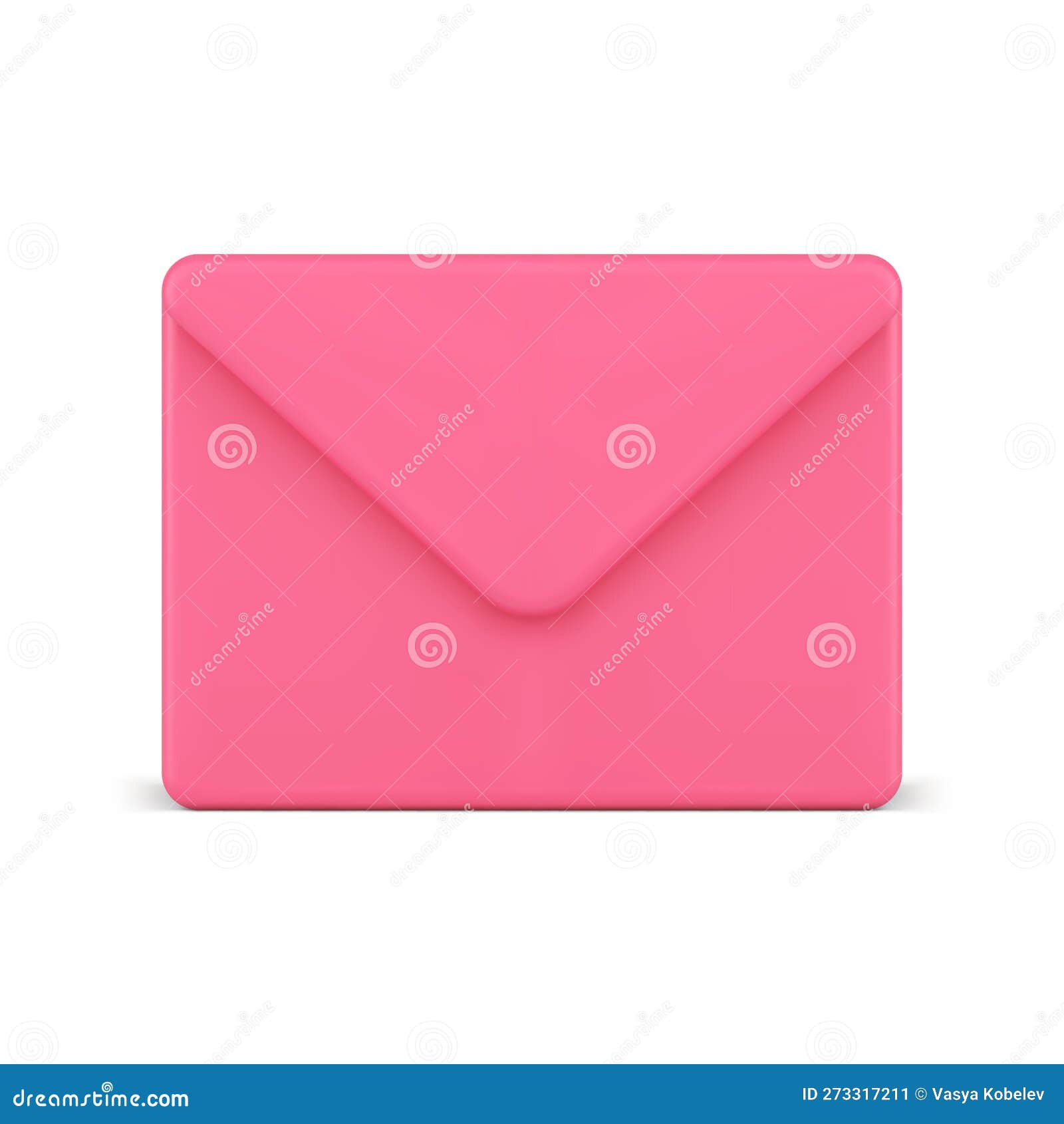 Electronic Mail Pink Paper Envelope Incoming Message Web Notification ...