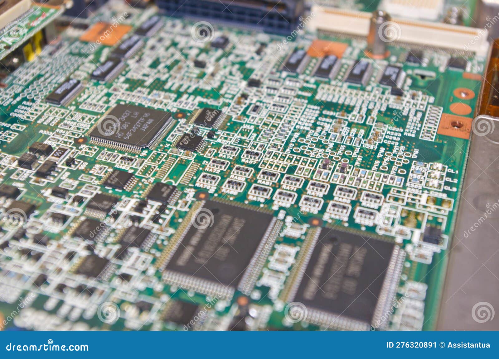 Electronic Main Board Close-up Stock Image - Image of closeup, circuit ...