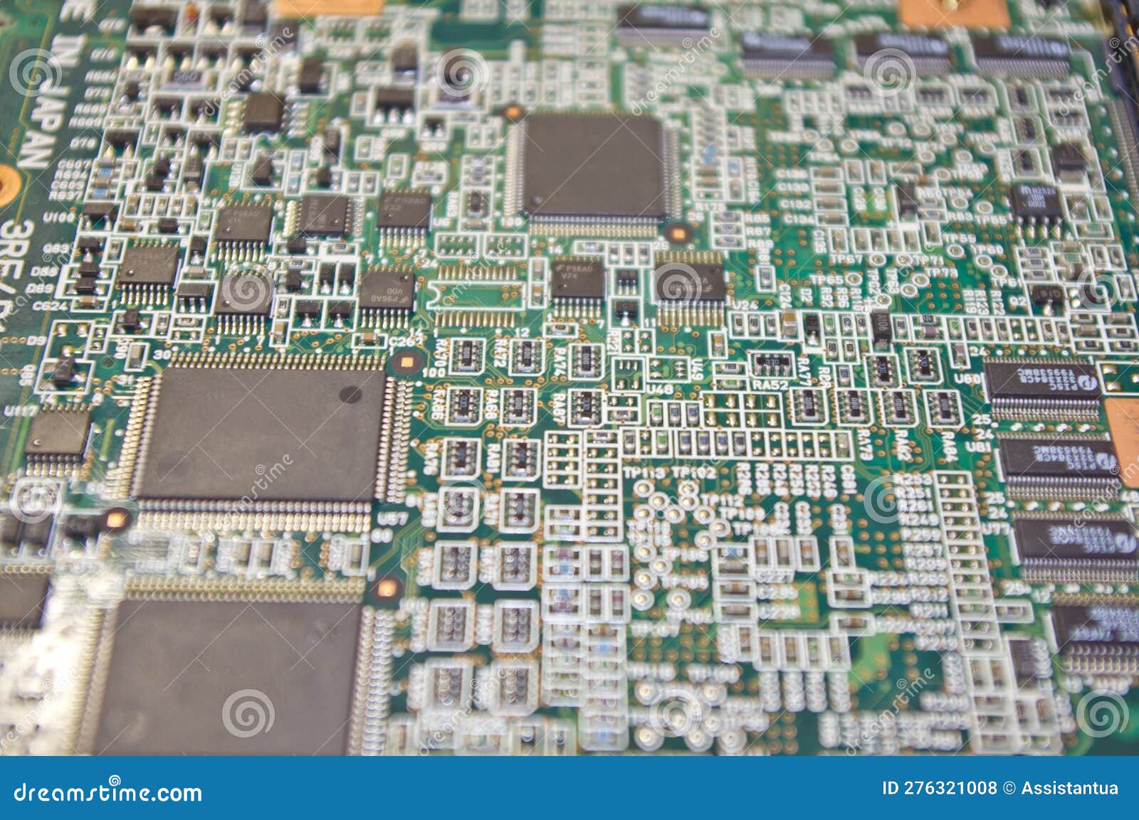 Electronic Main Board Close-up Stock Photo - Image of components, board ...