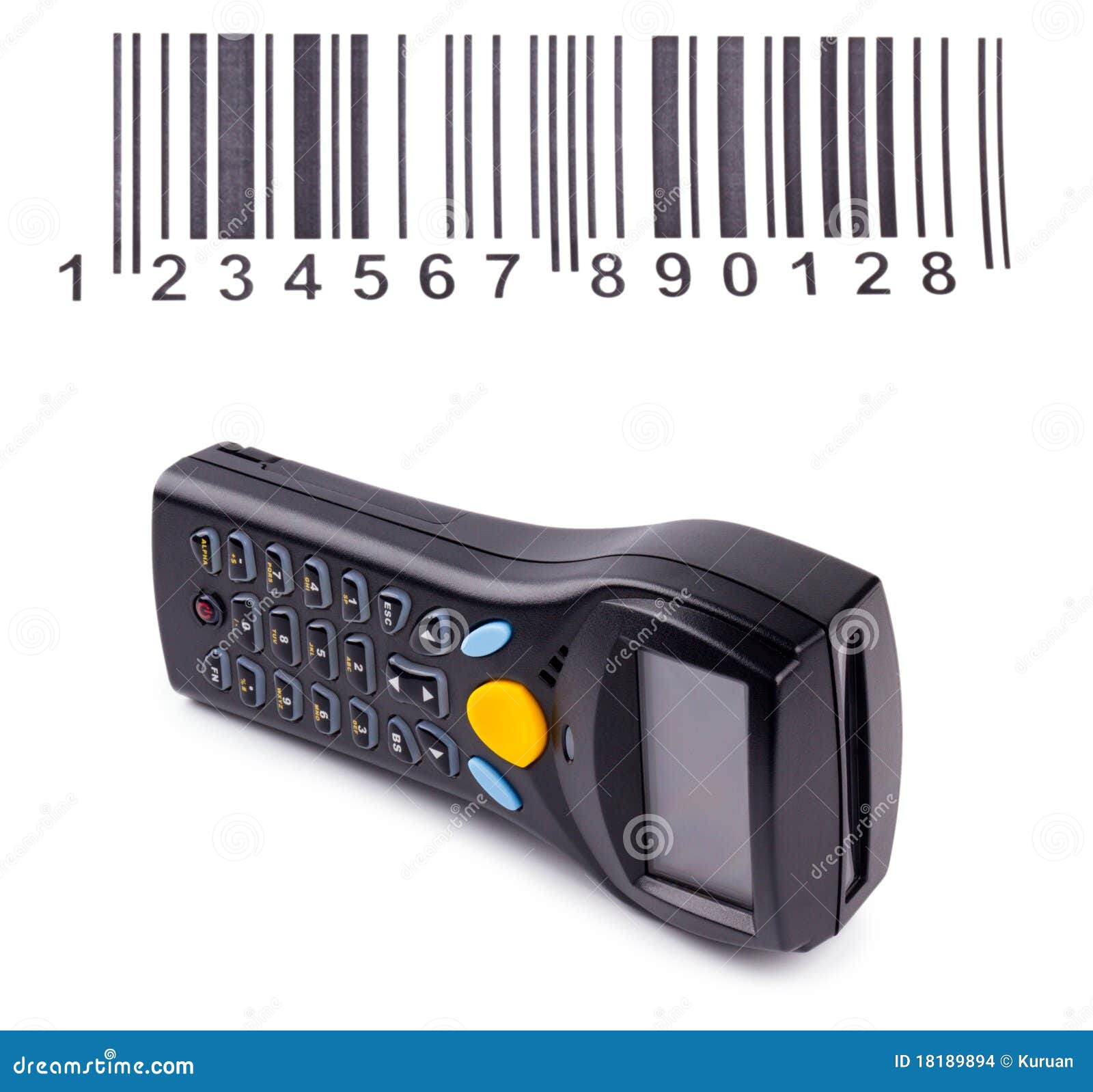 Electronic Manual Scanner Of Bar Codes Stock Photo - Image of buying ...