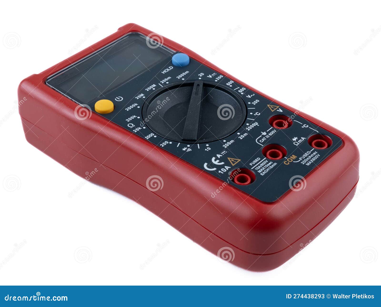Electronic Measuring Device Stock Image - Image of device, current ...