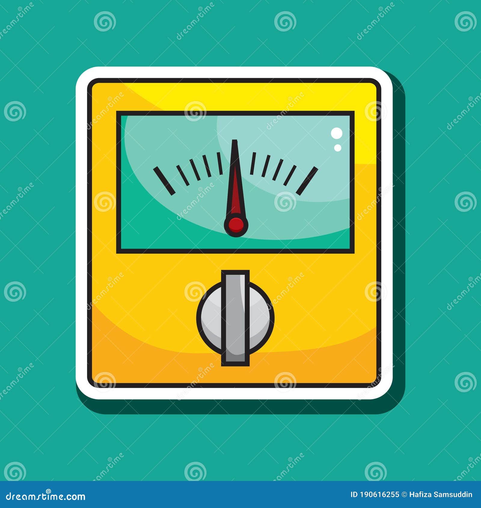 Electronic Measuring Device. Vector Illustration Decorative Design ...