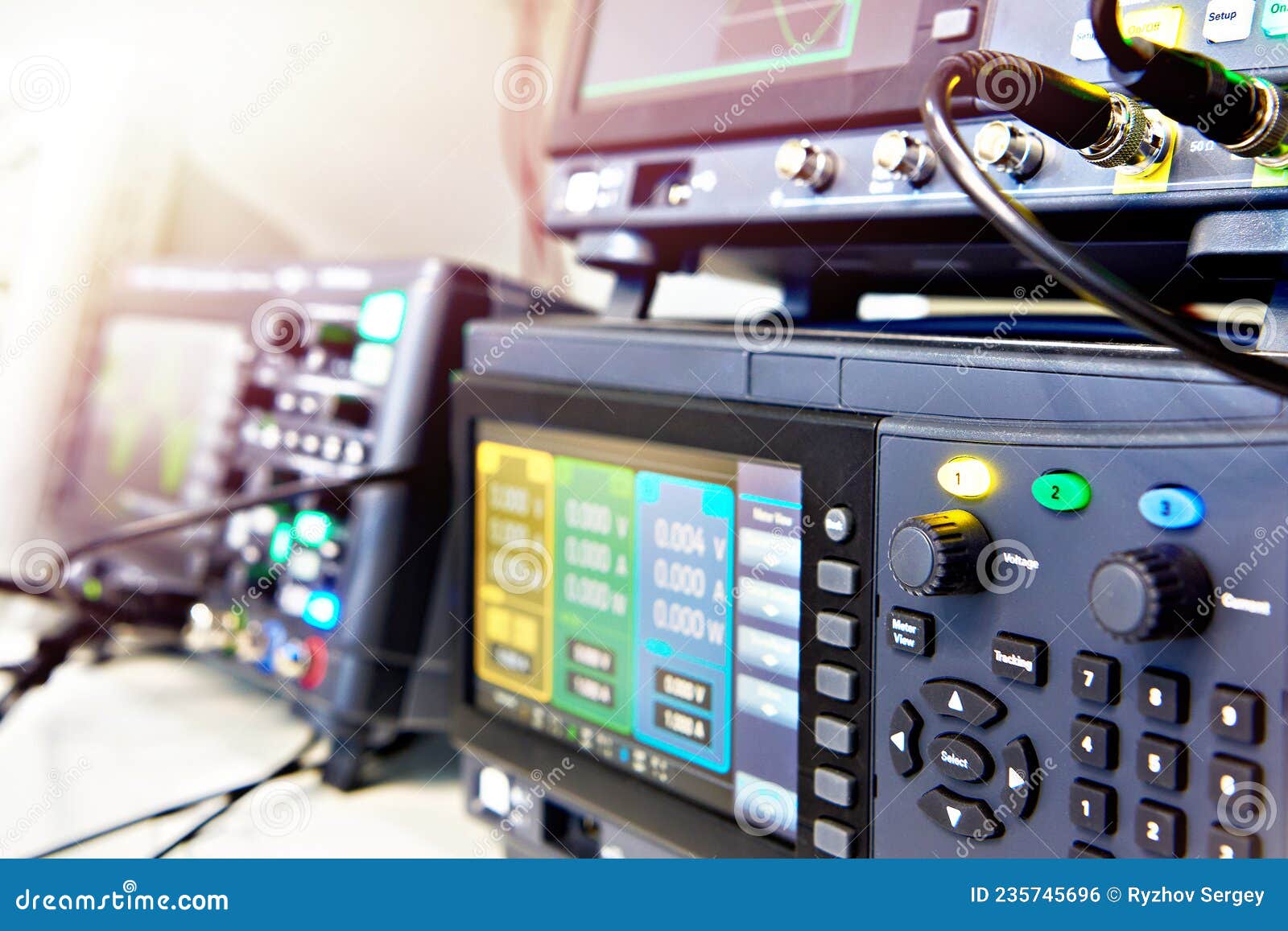 Electronic Measuring Devices Stock Photo - Image of industrial ...