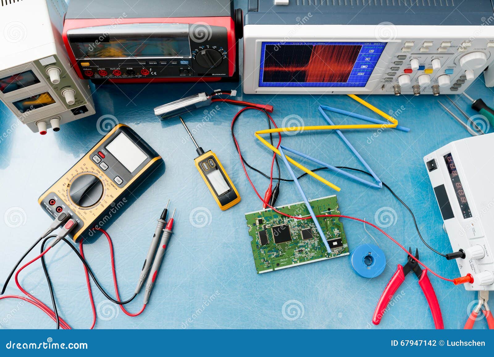 Electronic measuring stock photo. Image of device, control - 67947142