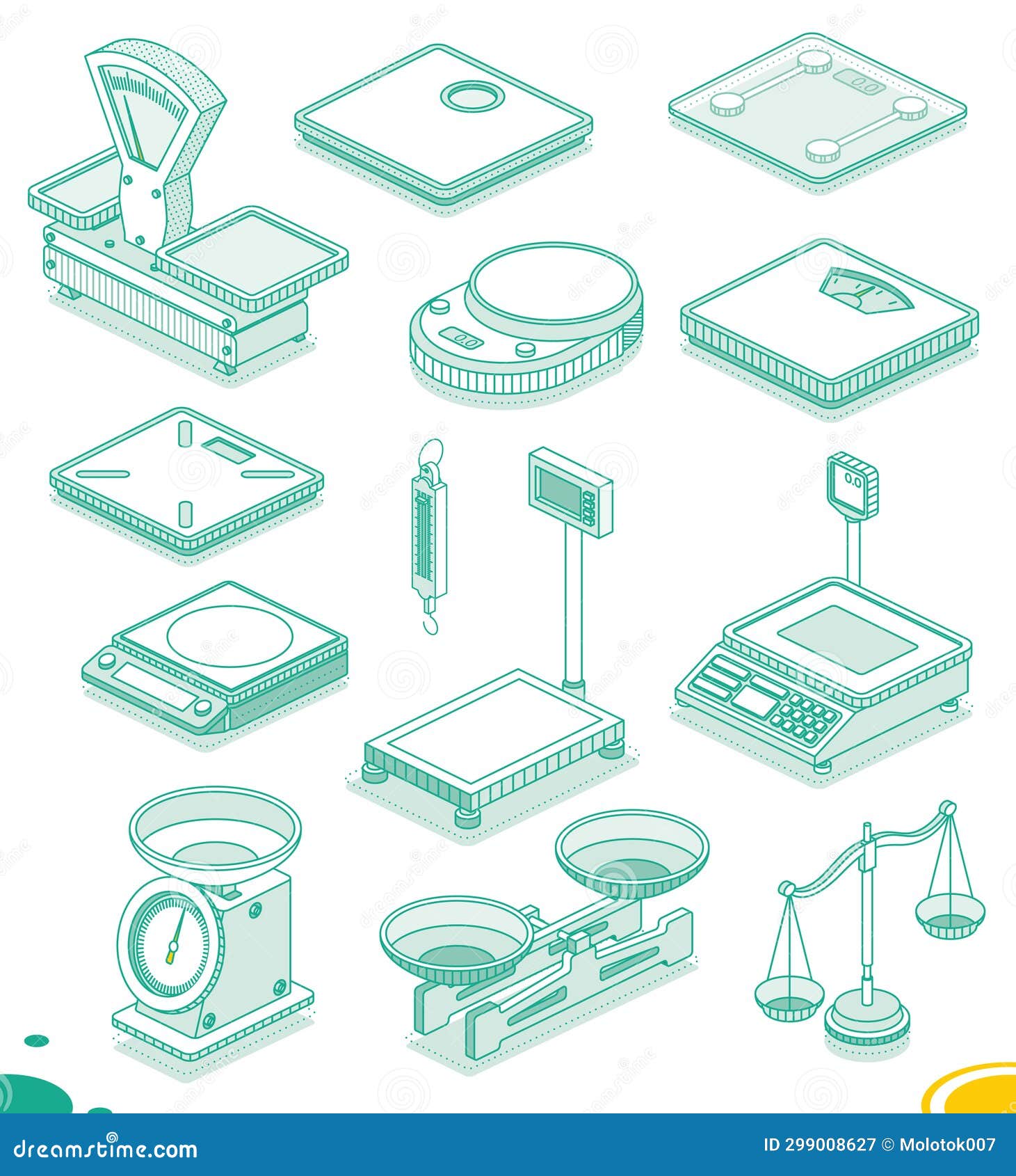 Electronic and Mechanical Scales for Weight Measuring. Market or ...