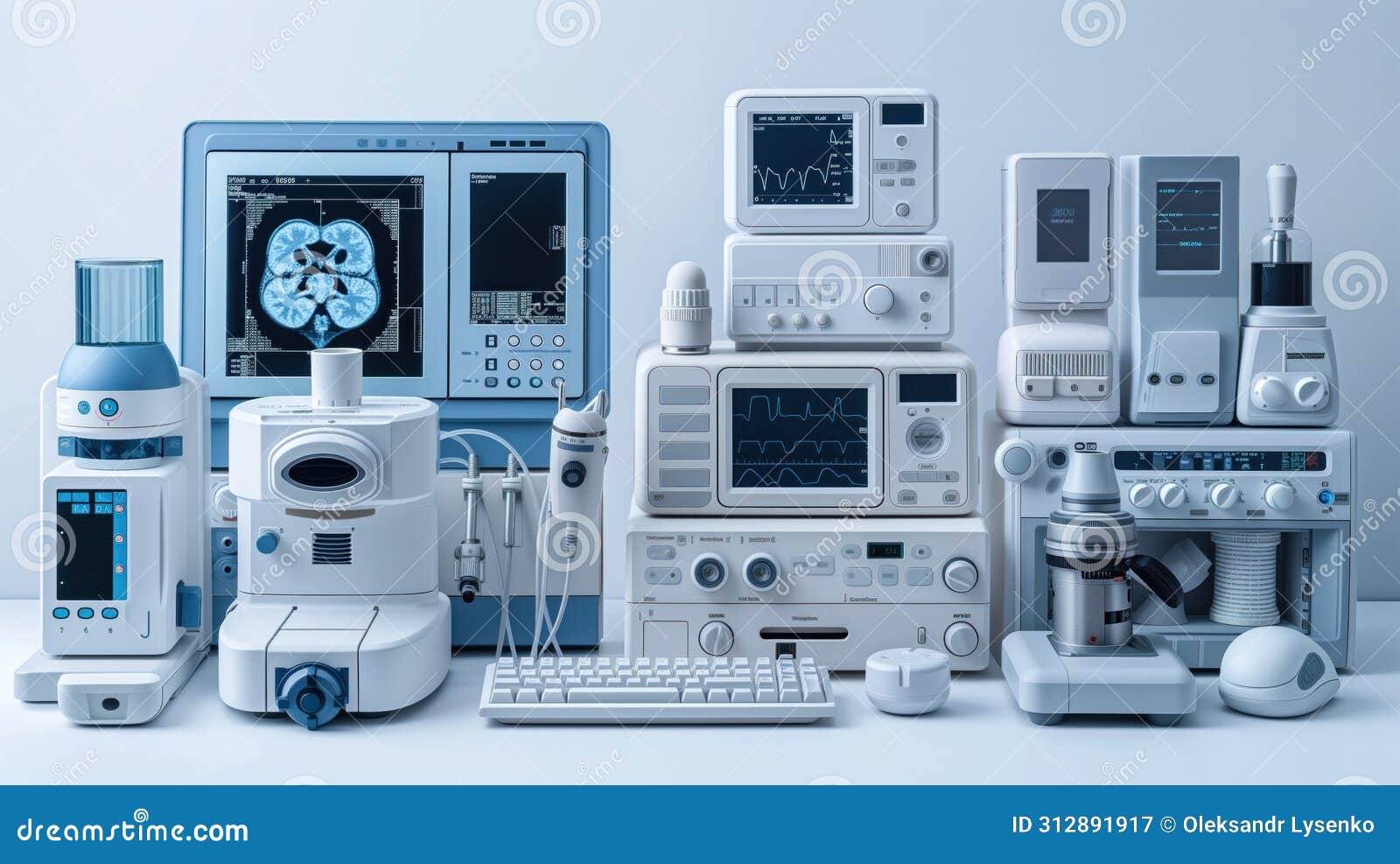 Electronic Medical Instruments Stock Illustration - Illustration of ...