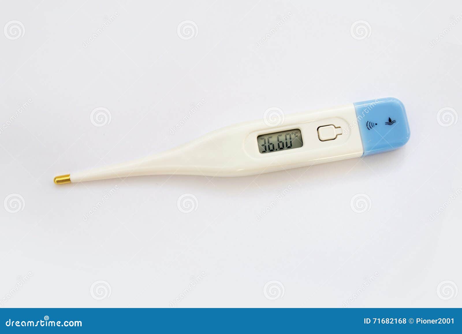 Electronic Medical Thermometer Stock Photo - Image of celsius, fever ...