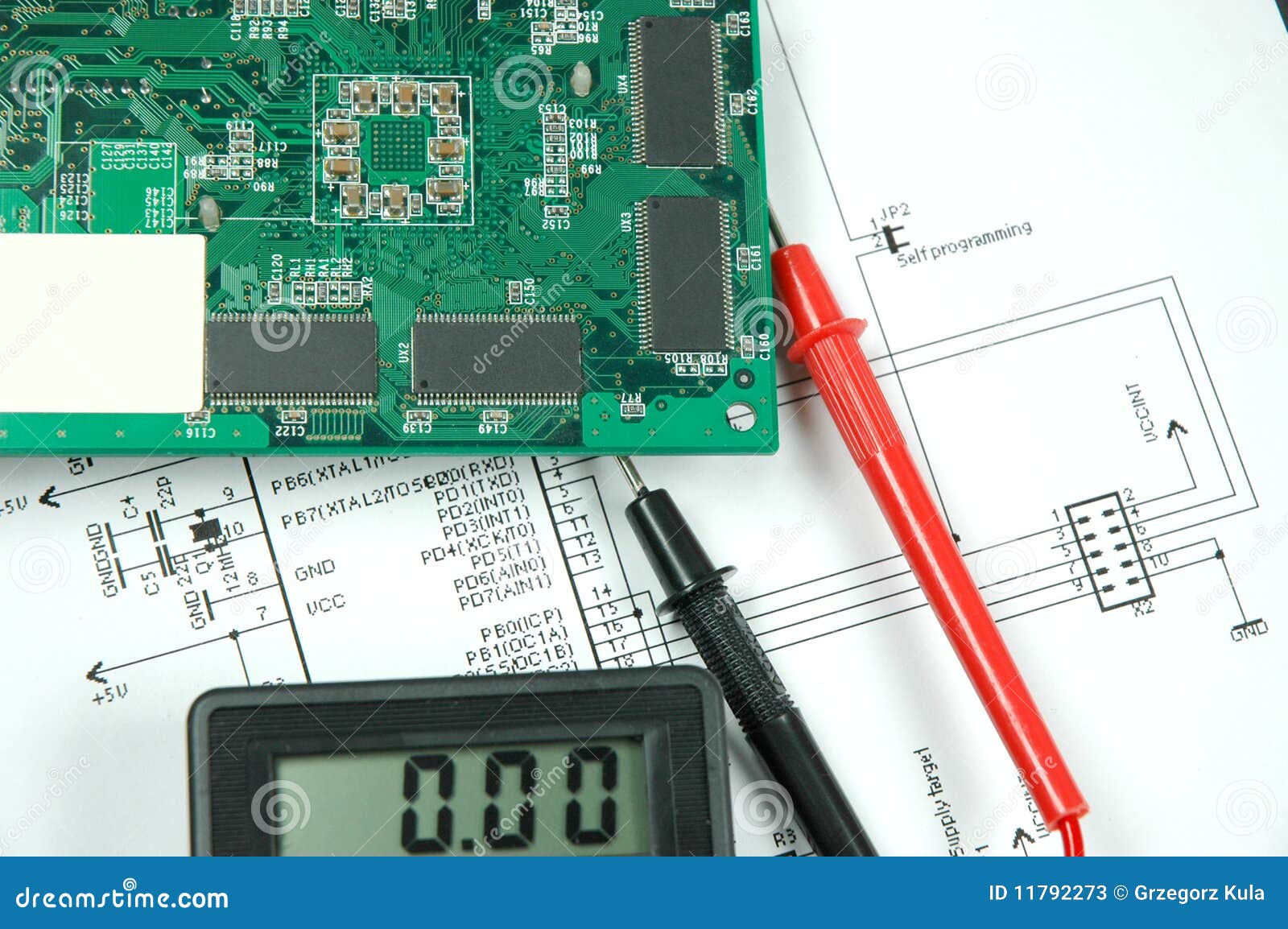 Electronic meter stock image. Image of conductive, microprocessor ...