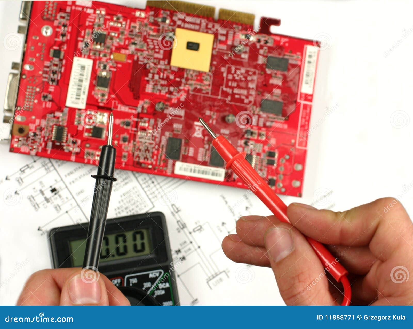 Electronic meter stock image. Image of microprocessor - 11888771